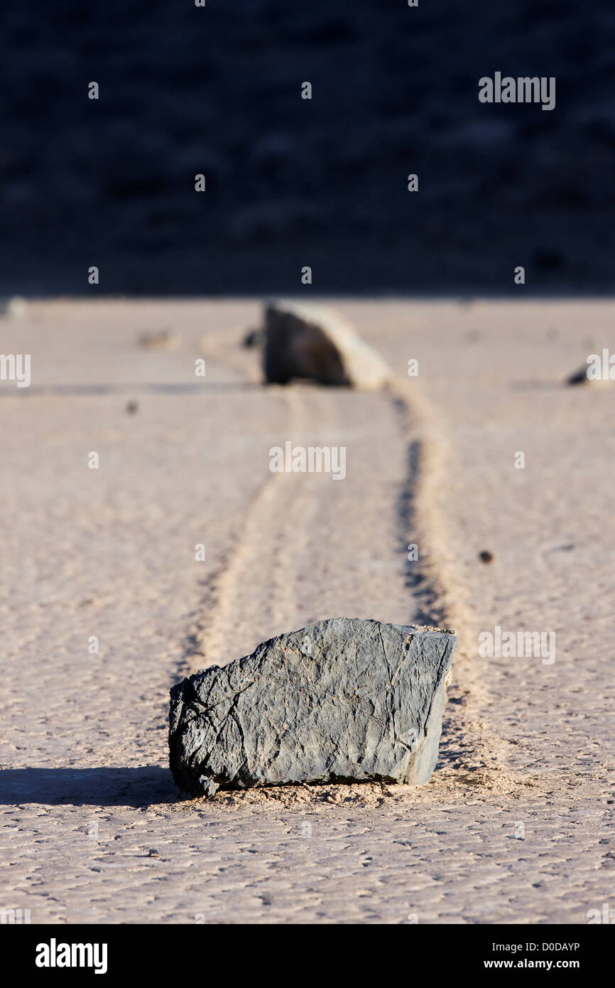 Moving Rocks on The Racetrack Playa, in California's Death Valley ...