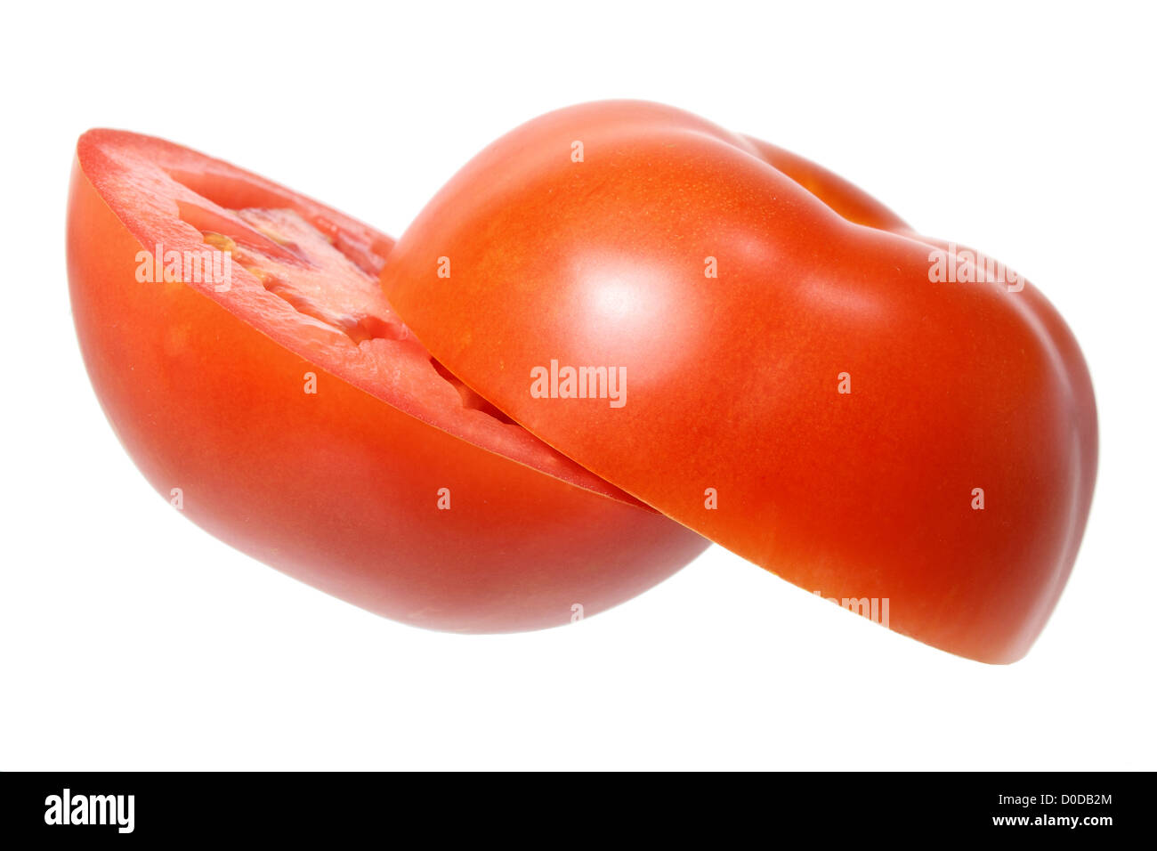 Tomato pieces Cut Out Stock Images & Pictures - Alamy