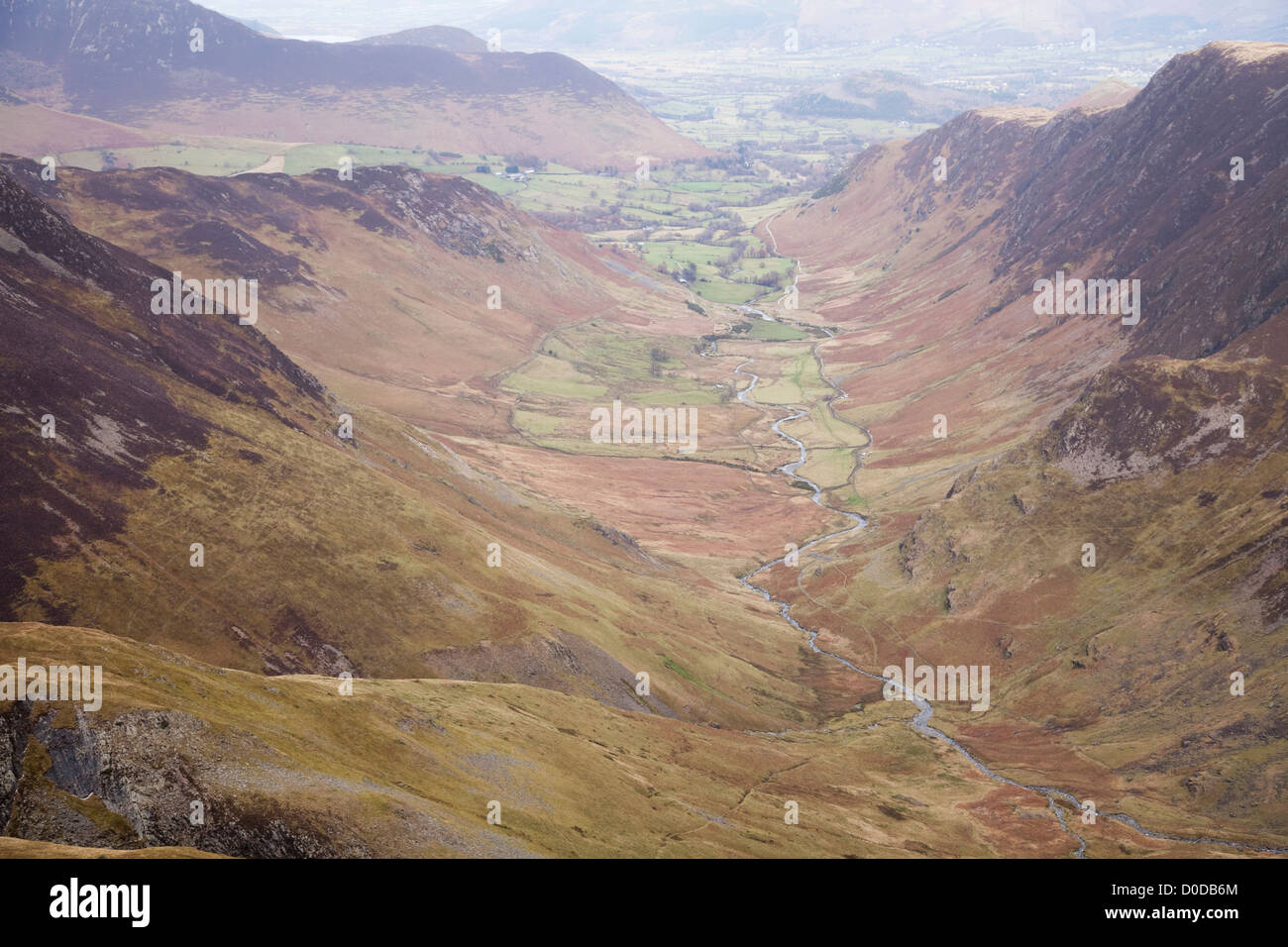 The Newlands Valley from Dale Head, Cumbria Stock Photo - Alamy