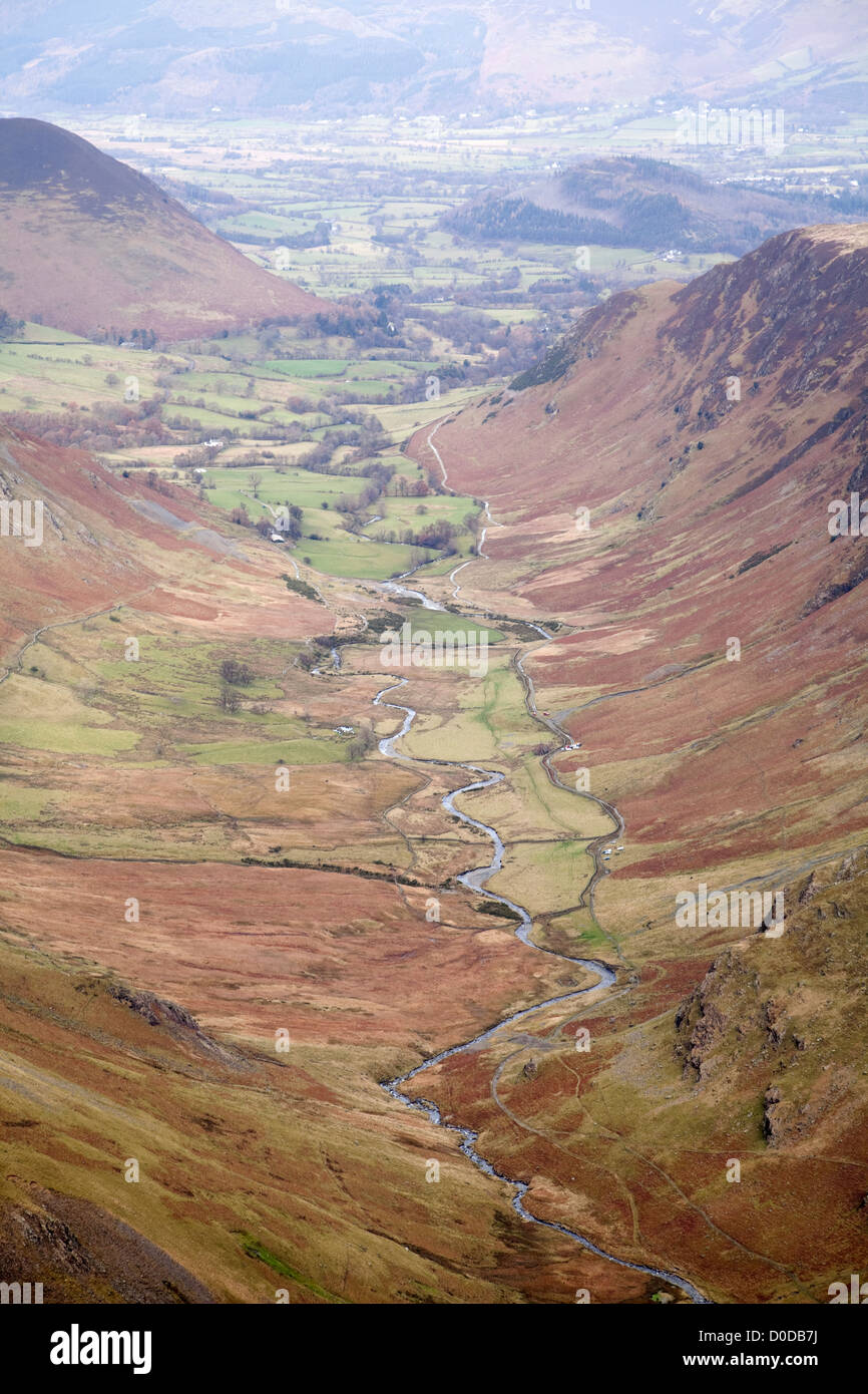 The Newlands Valley from Dale Head, Cumbria Stock Photo - Alamy