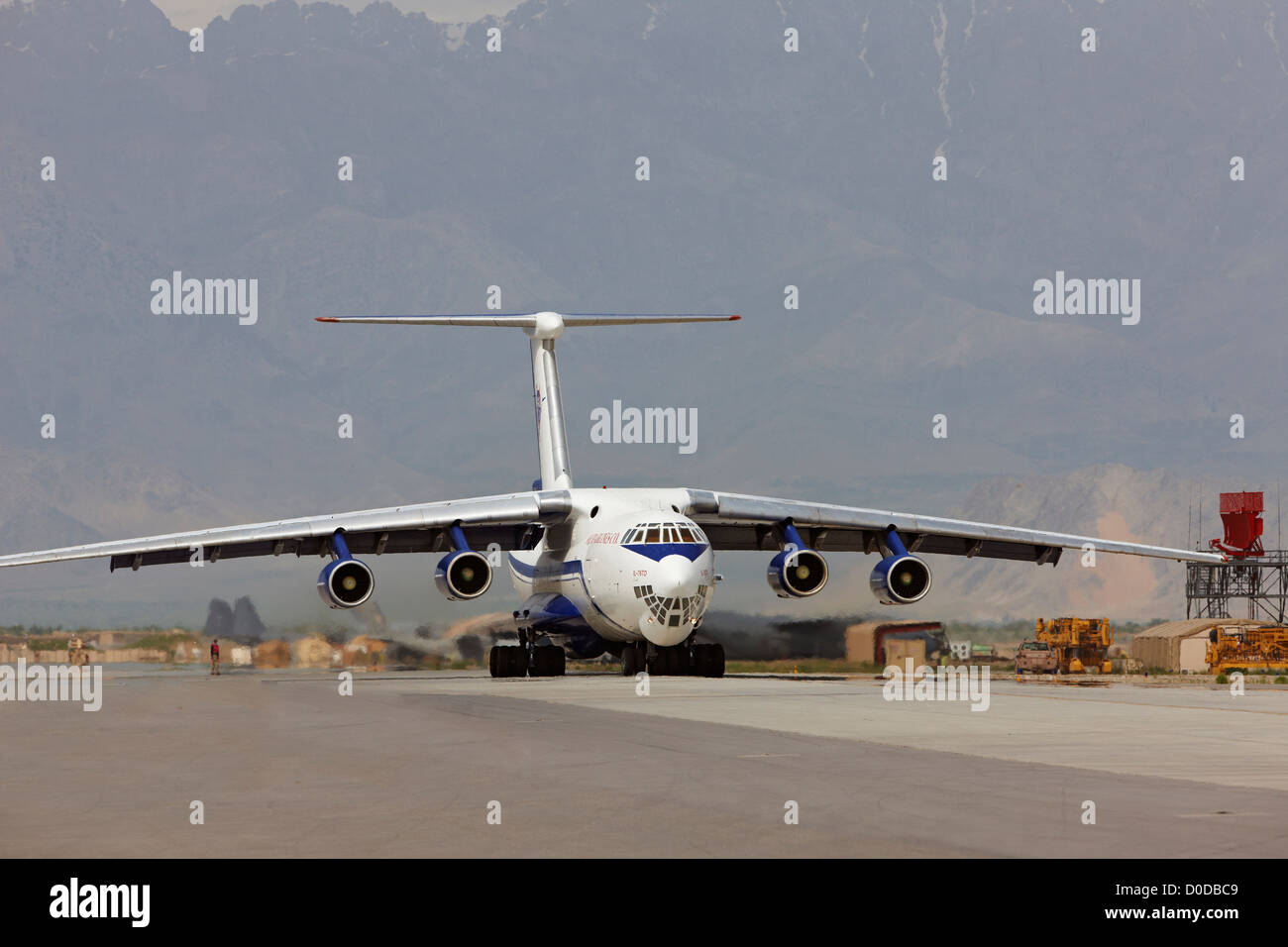 Ilushin IL-76 Transport Aircraft at Bagram Air Field Stock Photo - Alamy