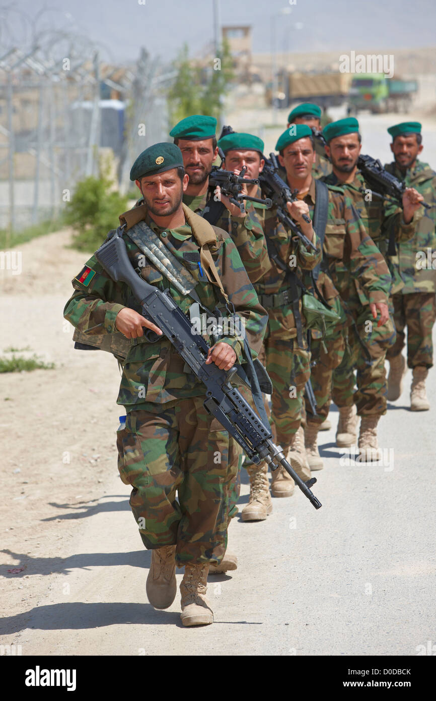 Afghan National Army Soldiers Marching Stock Photo - Alamy