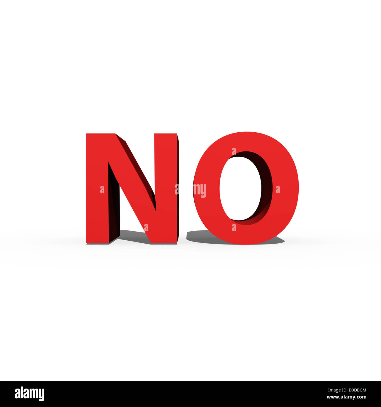 Yes and no signs isolated against a white background Stock Photo - Alamy