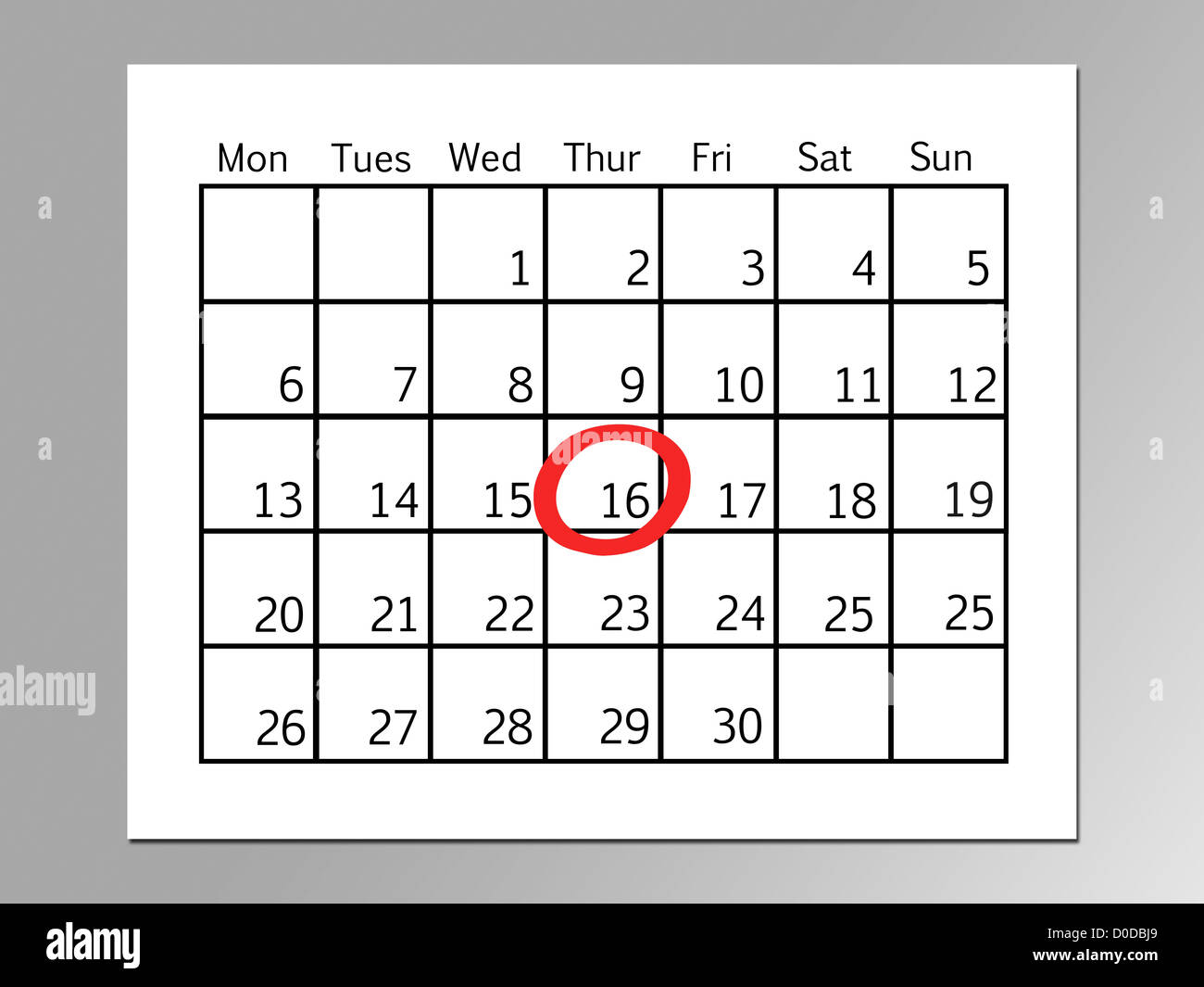 Monthly calander hi-res stock photography and images - Alamy