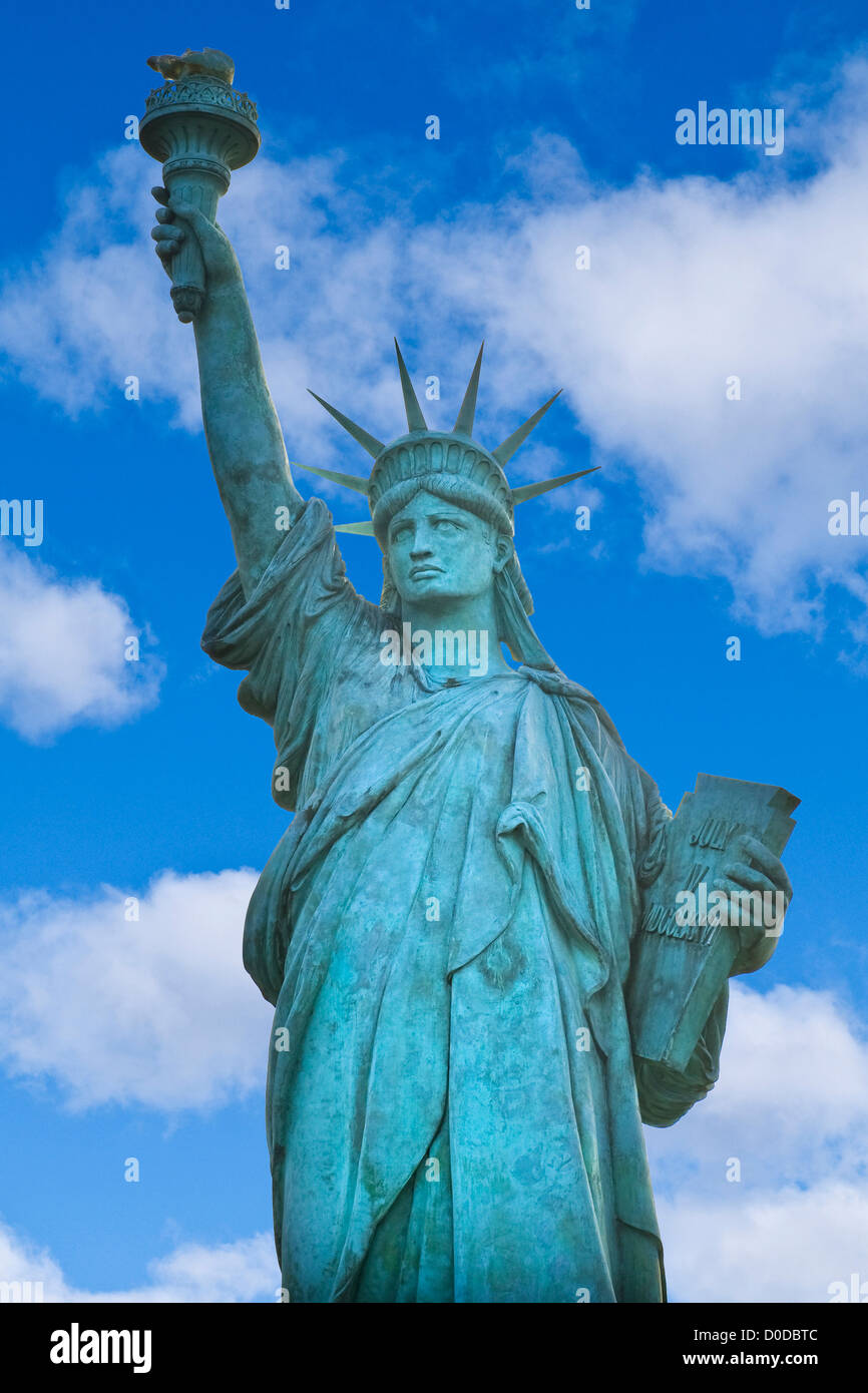 France, Alsace, Colmar, Replica of Statue of Liberty in hometown of it ...