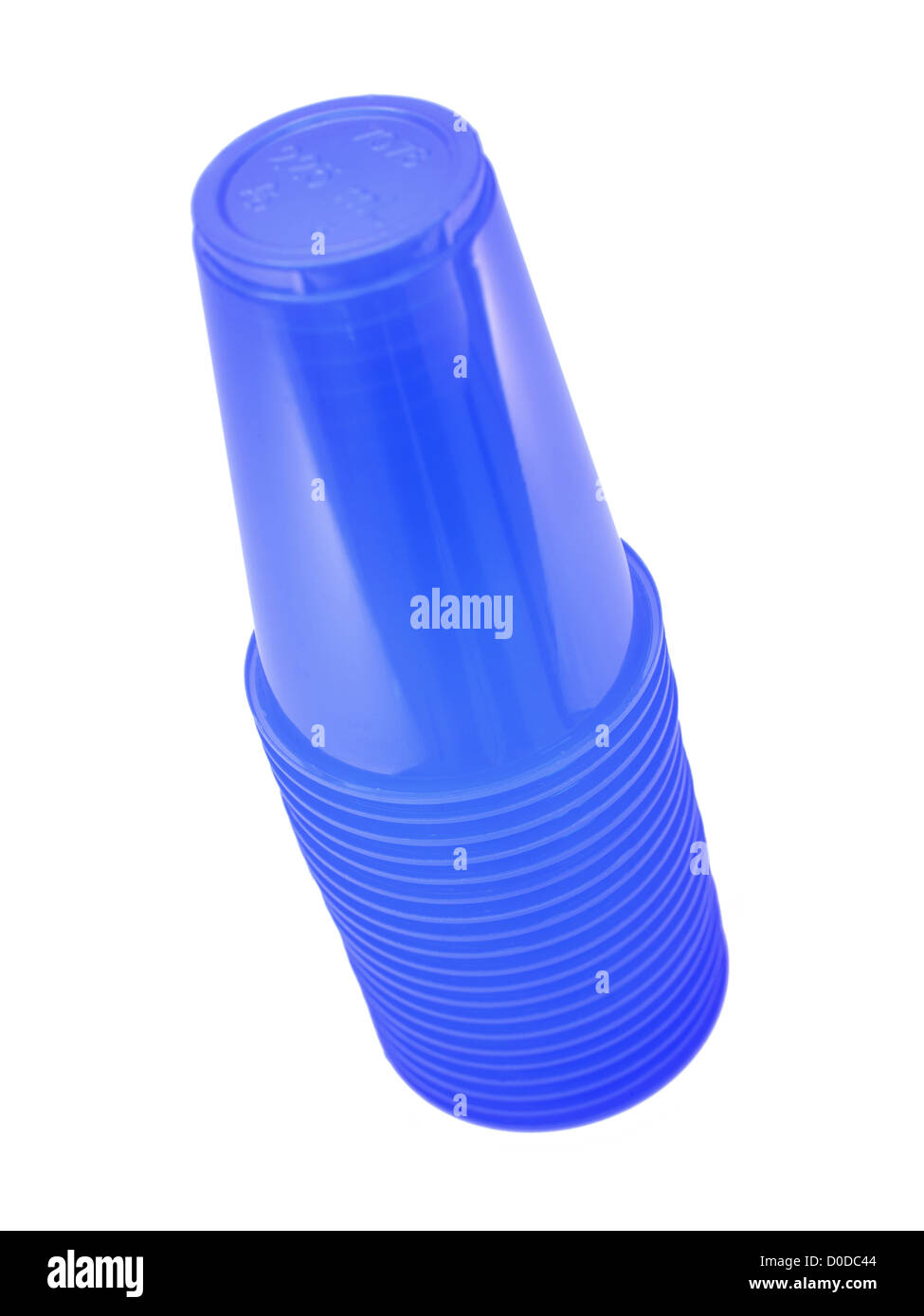 Plastic disposable cups isolated against a white background Stock Photo ...
