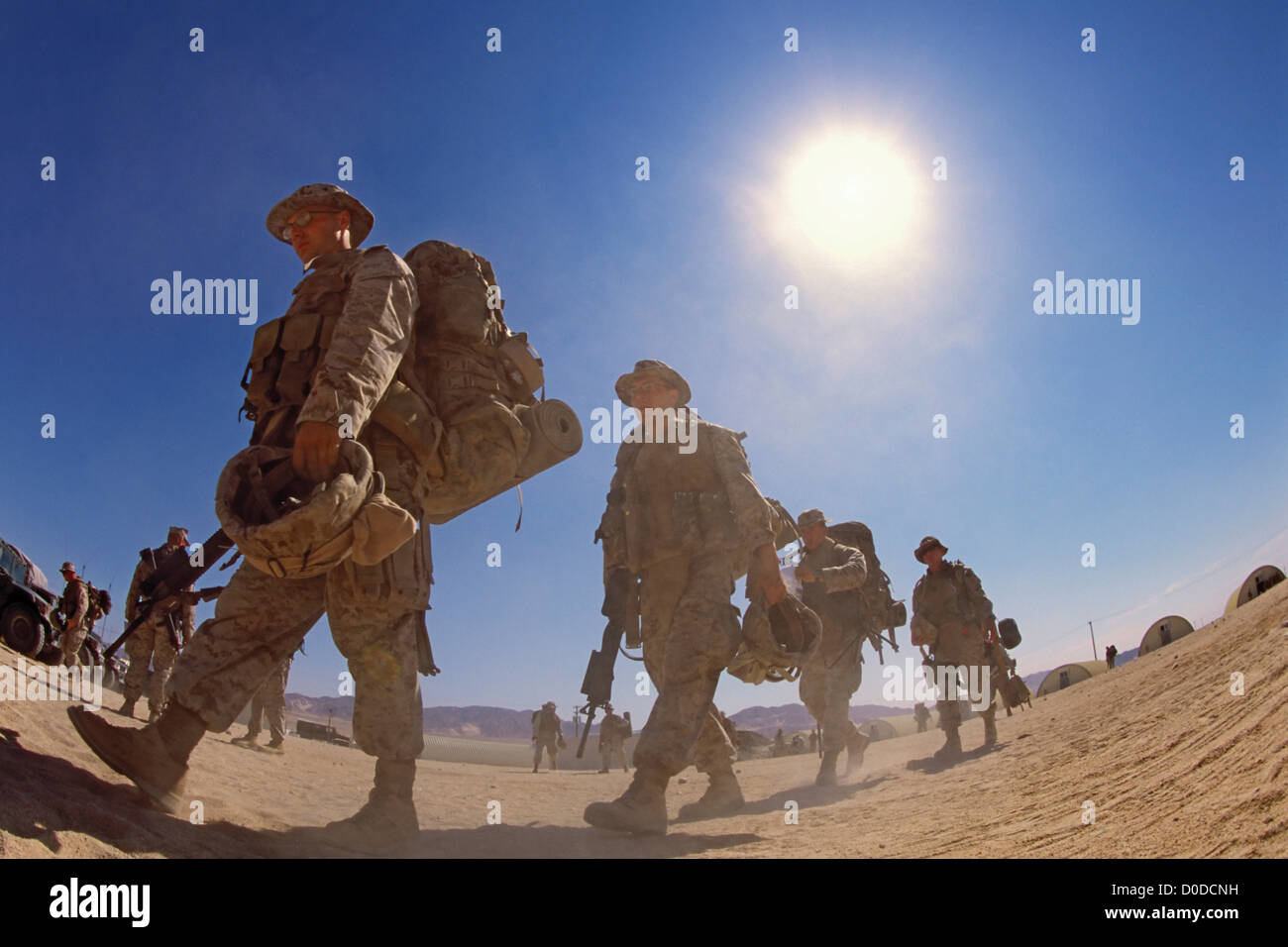 Marines walking hi-res stock photography and images - Alamy