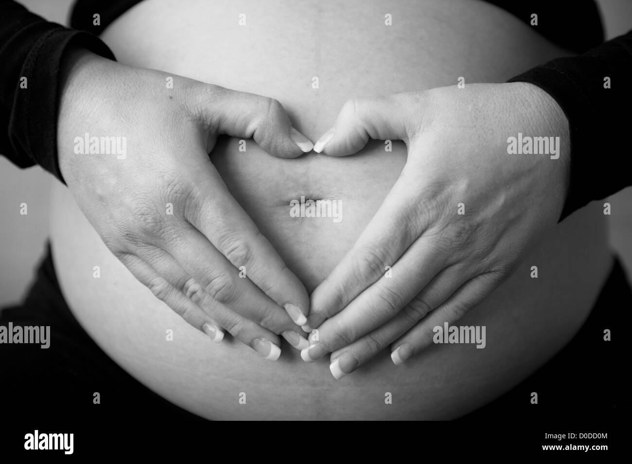 Pregnant heart Black and White Stock Photos & Images - Alamy