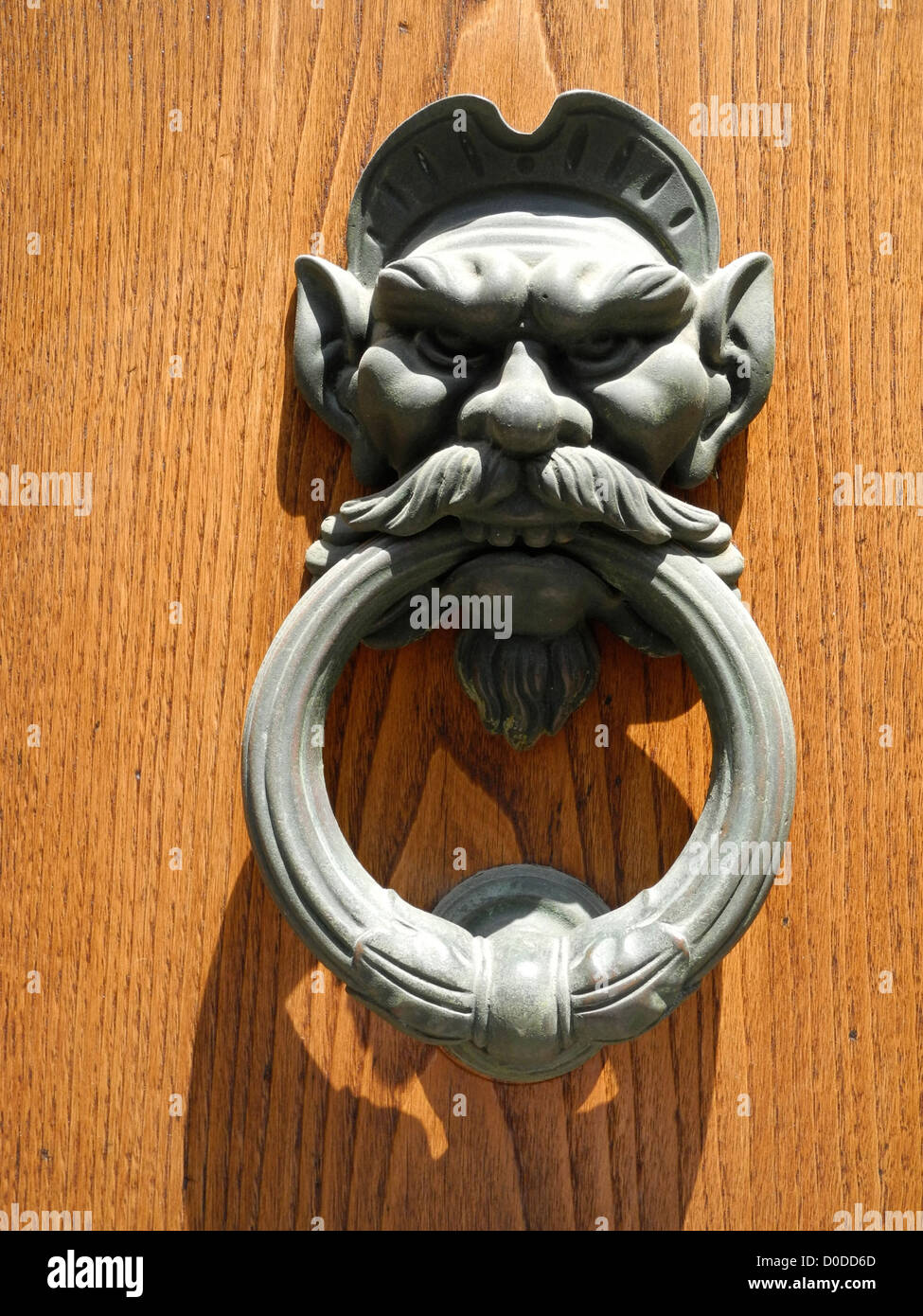 Grotesque head door knockers Florence Tuscany Italy Stock Photo - Alamy