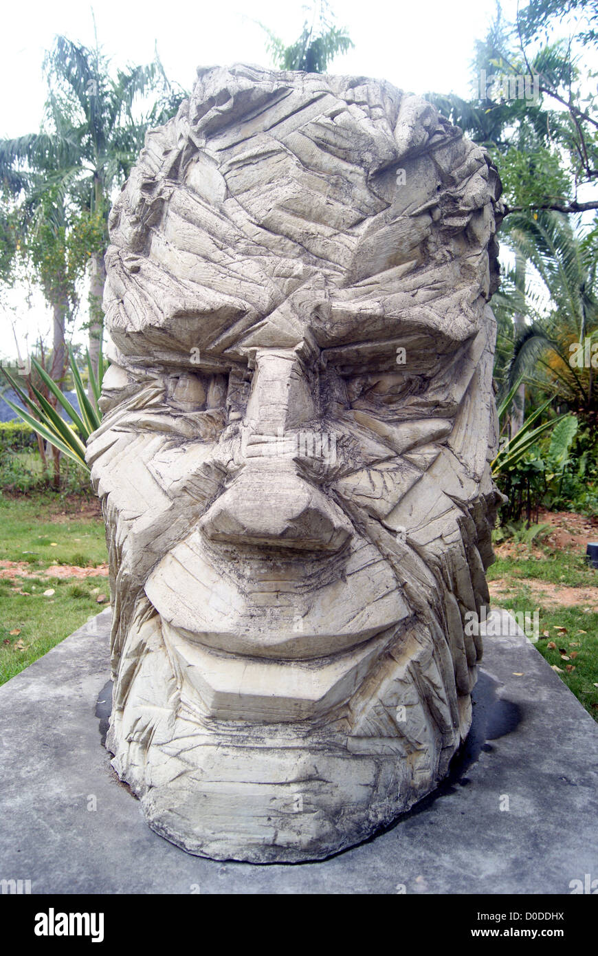 Head sculpture, central park in shenzhen, China Stock Photo - Alamy