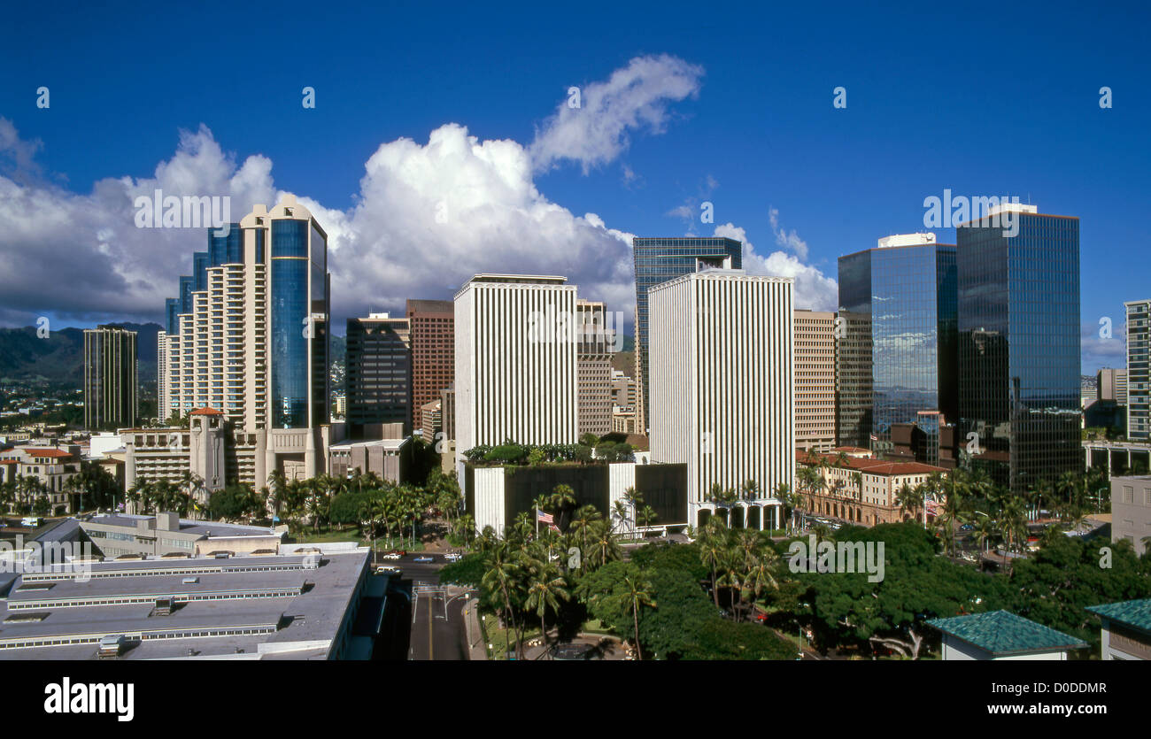 USA, Hawaii, Oahu, Honolulu, skyline Stock Photo - Alamy