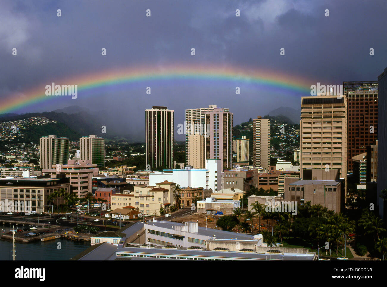 USA, Hawaii, Oahu, Honolulu, skyline Stock Photo - Alamy