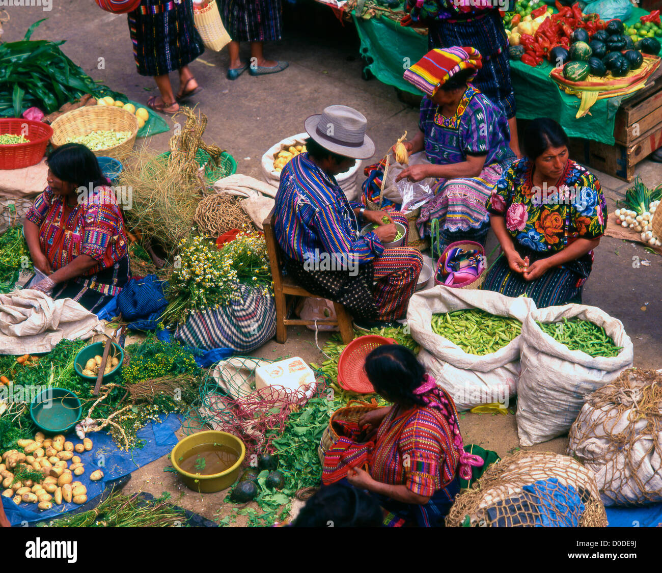 Guatemala, Chichicastenango, market, people Stock Photo - Alamy