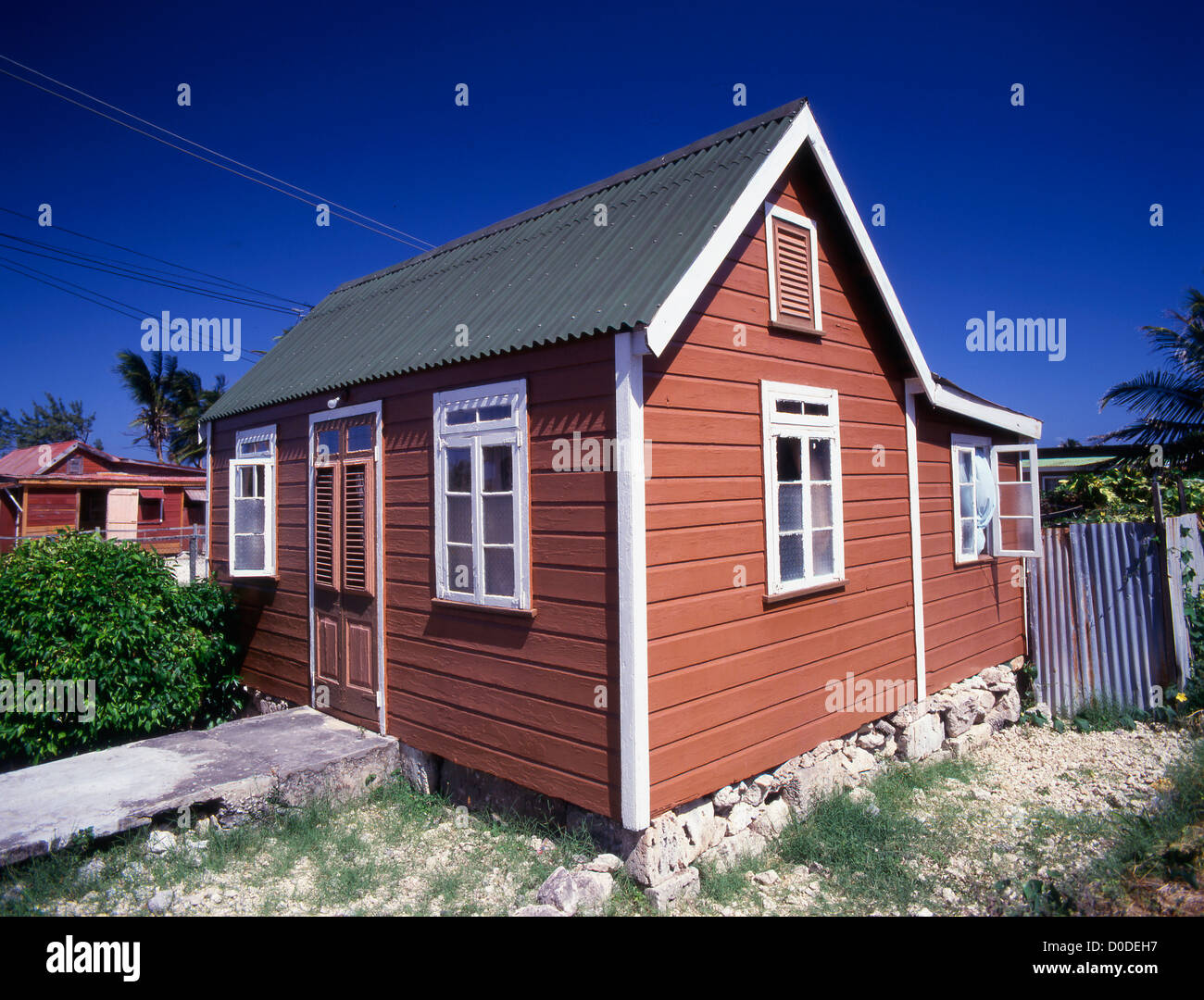 Barbados, chattel house, typical rural architecture Stock Photo - Alamy
