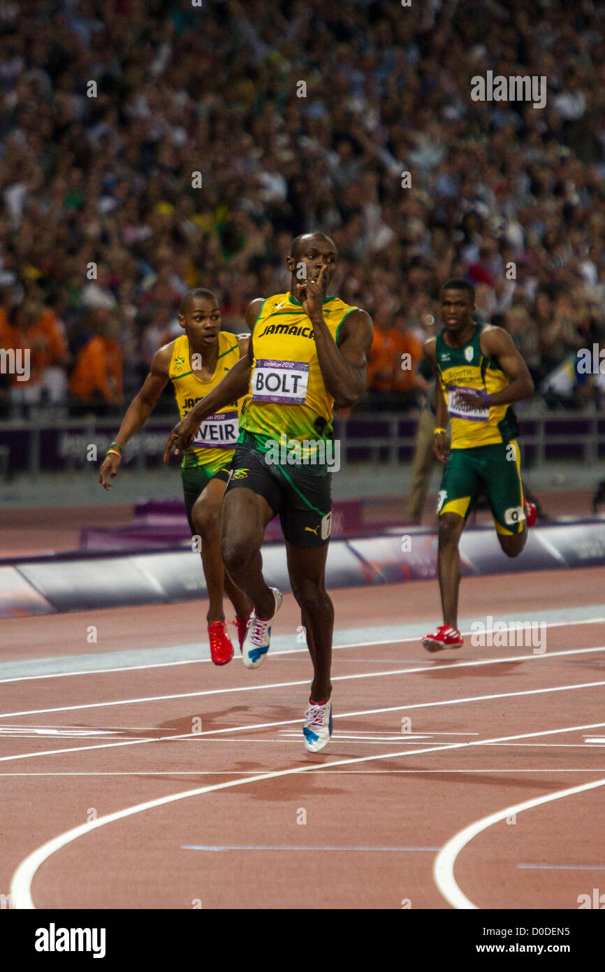 2012 200m olympic final hi-res stock photography and images - Alamy