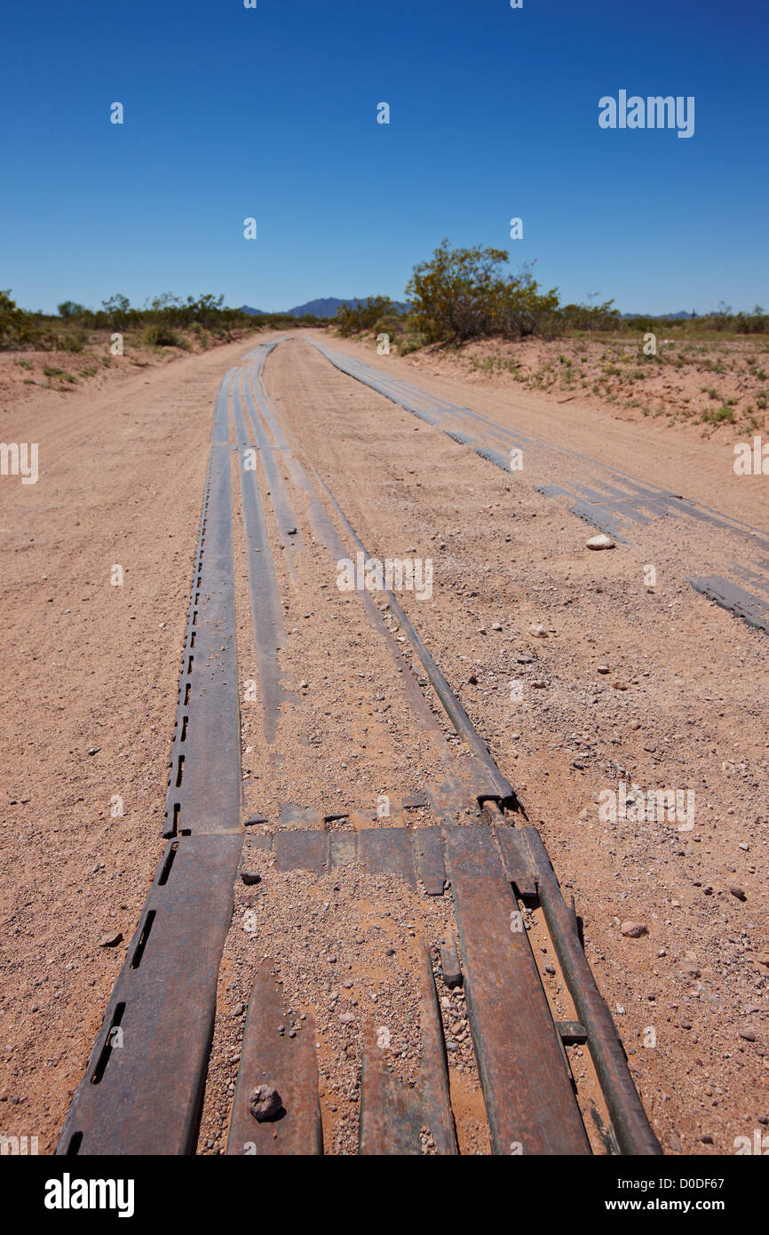 Portions Camino Del Diablo or Highway Devil are reinforced old portable ...