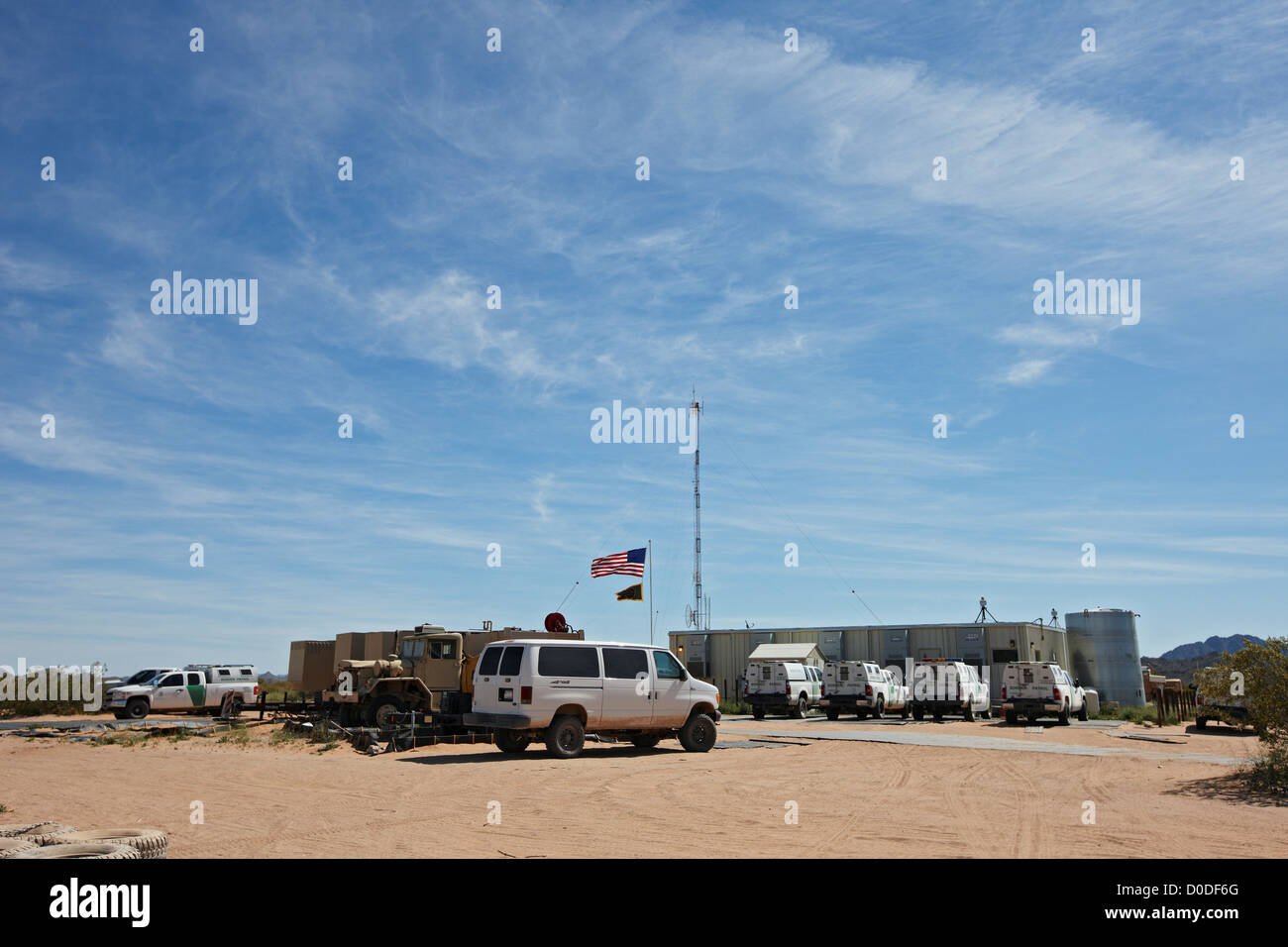 United States Border Patrol Camp Deep In The Heart Of The Arizona