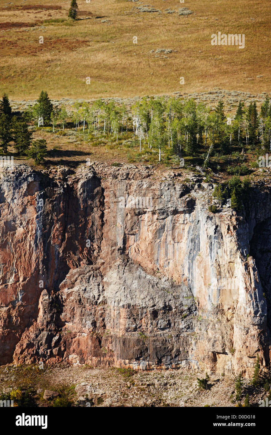 Aerial view of a cliff in Colorado's Rocky Mountains Stock Photo - Alamy