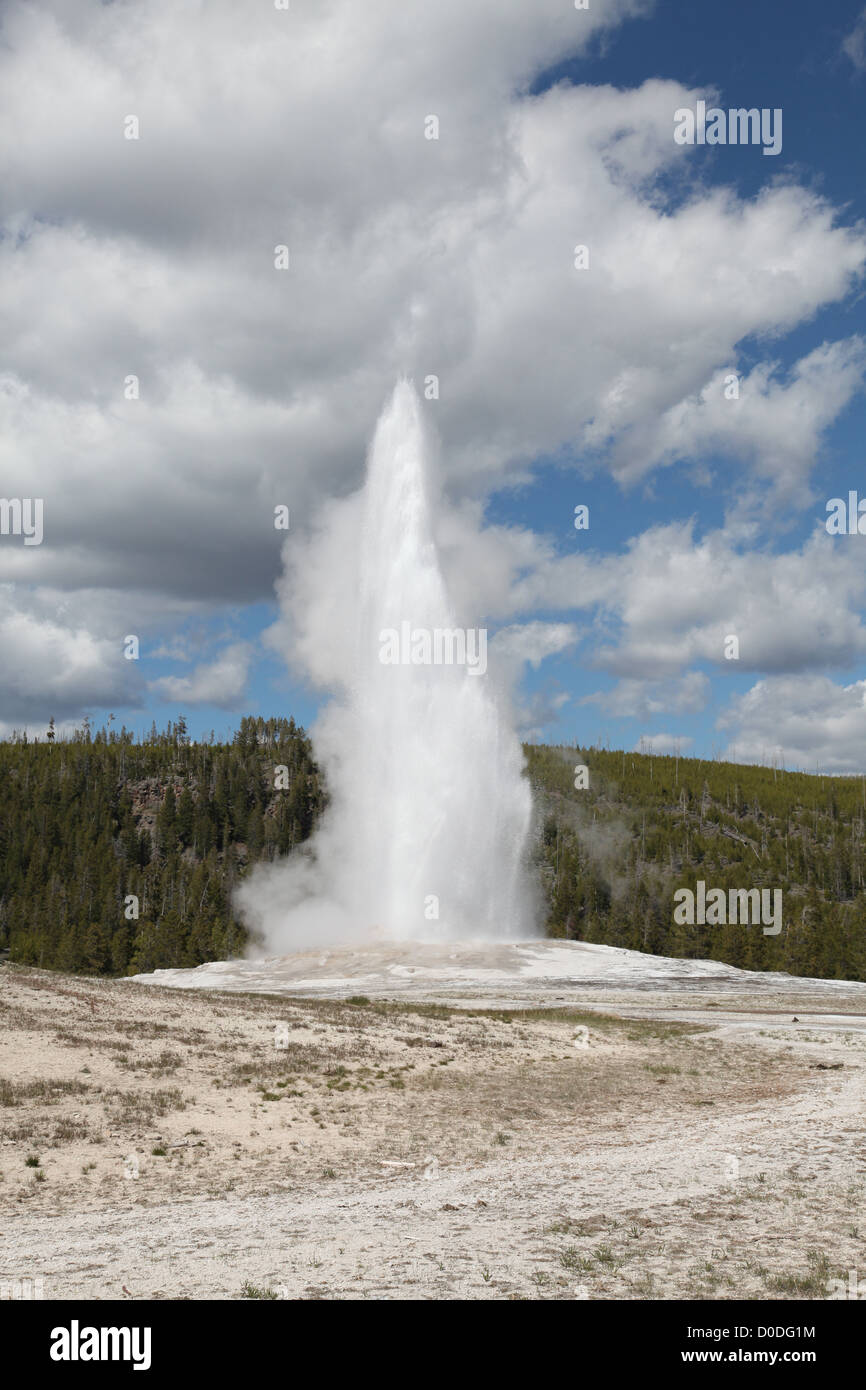 Old Faithful Geyser, Yellowstone National Park, USA Stock Photo - Alamy