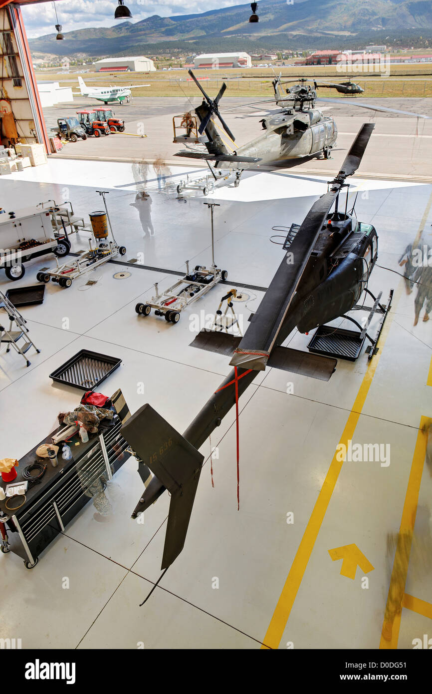 Hangar HAATS or High Altitude Army National Guard Training Site base ...