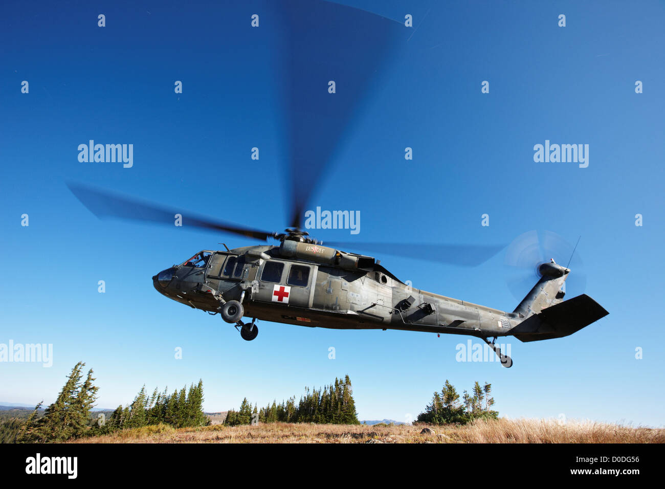 A Sikorsky UH-60 Blackhawk helicopter configured medevac operations ... A Sikorsky UH-60 Blackhawk helicopter configured medevac operations ...