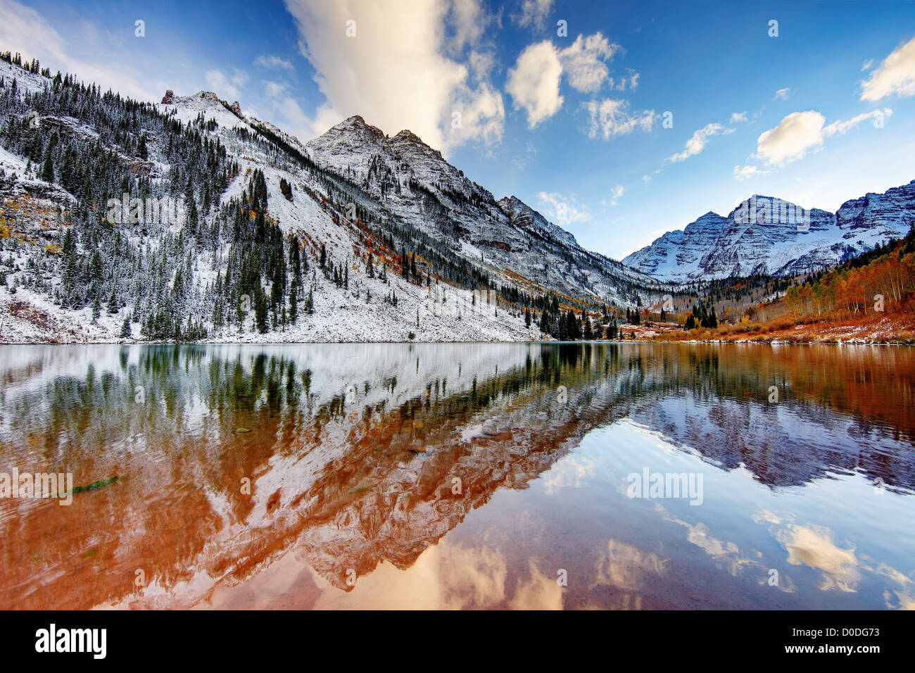 Maroon Bells, also known as Maroon Peak and North Maroon Peak ...