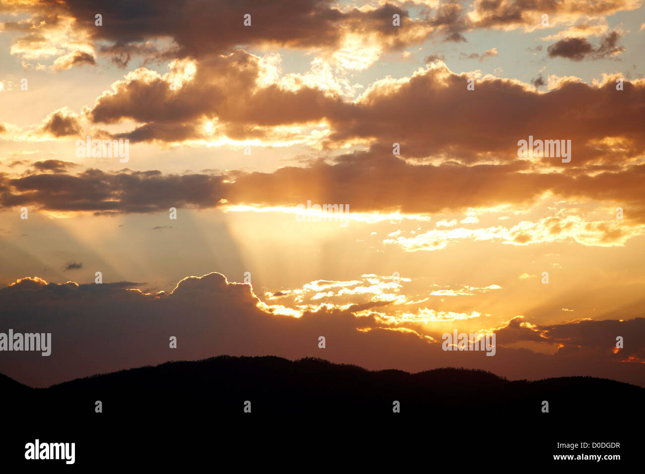 Clouds with anti crepuscular rays hi-res stock photography and images ...