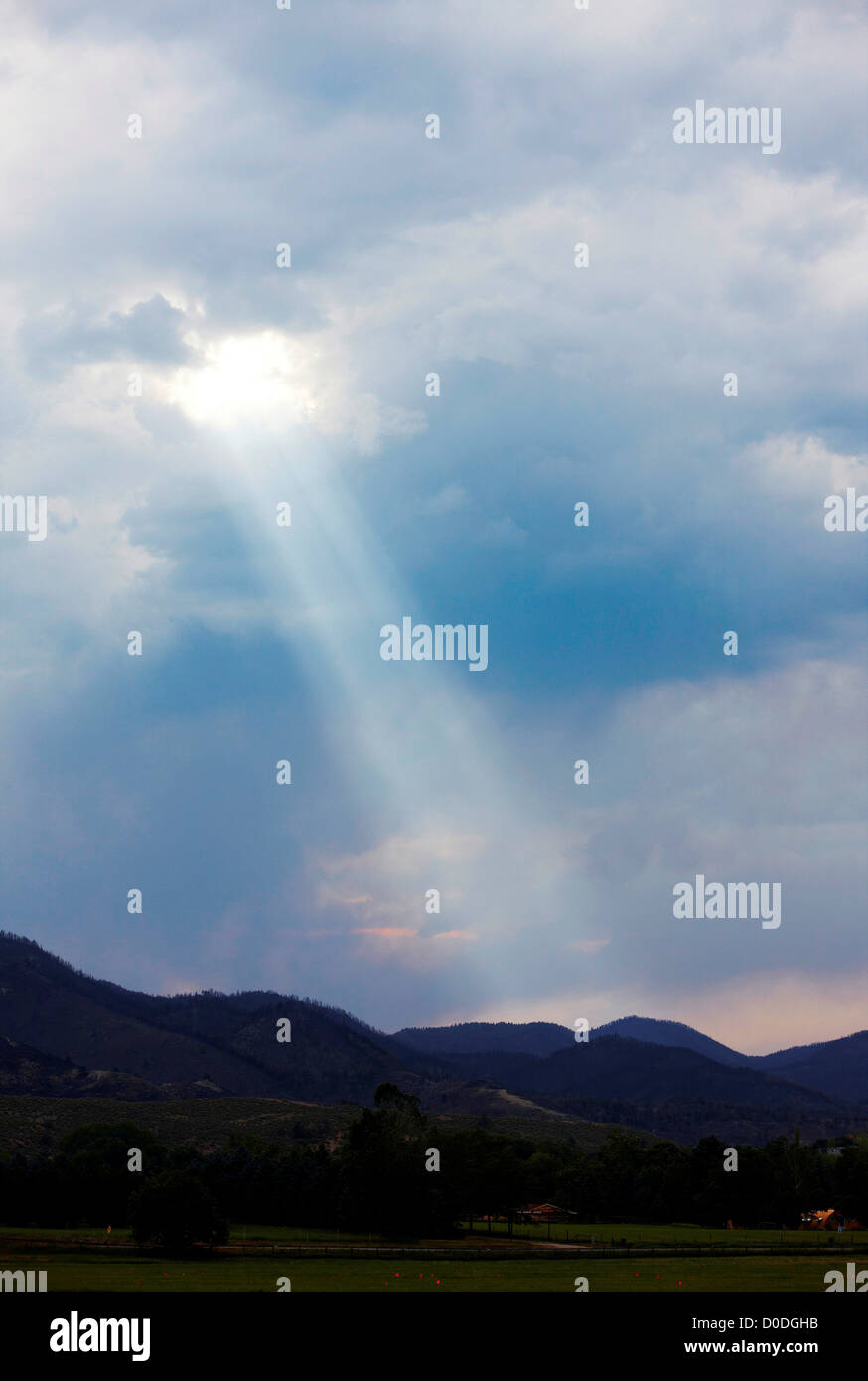 Clouds with anti crepuscular rays hi-res stock photography and images ...