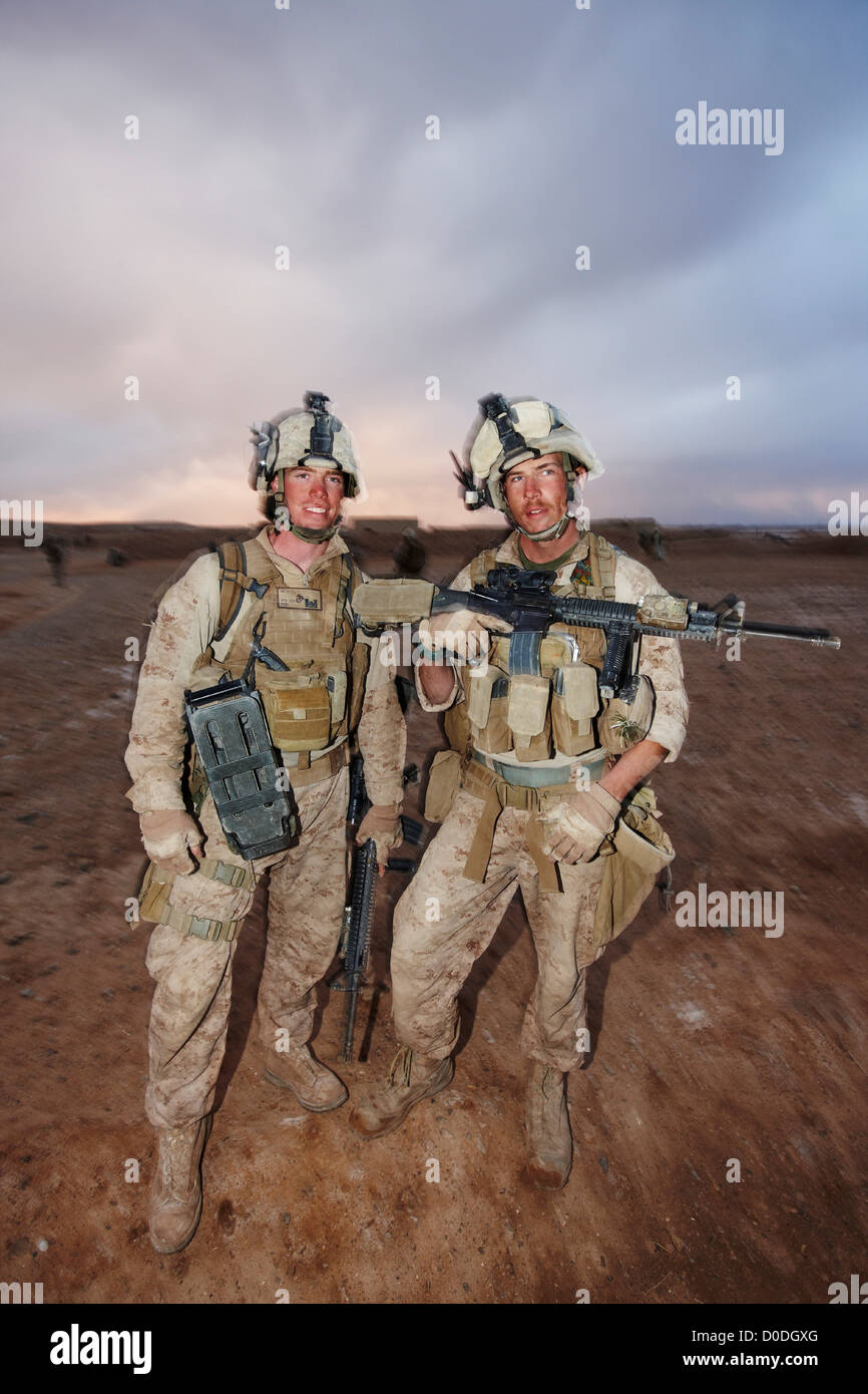 United States Marine combat engineers during a combat operation in ...