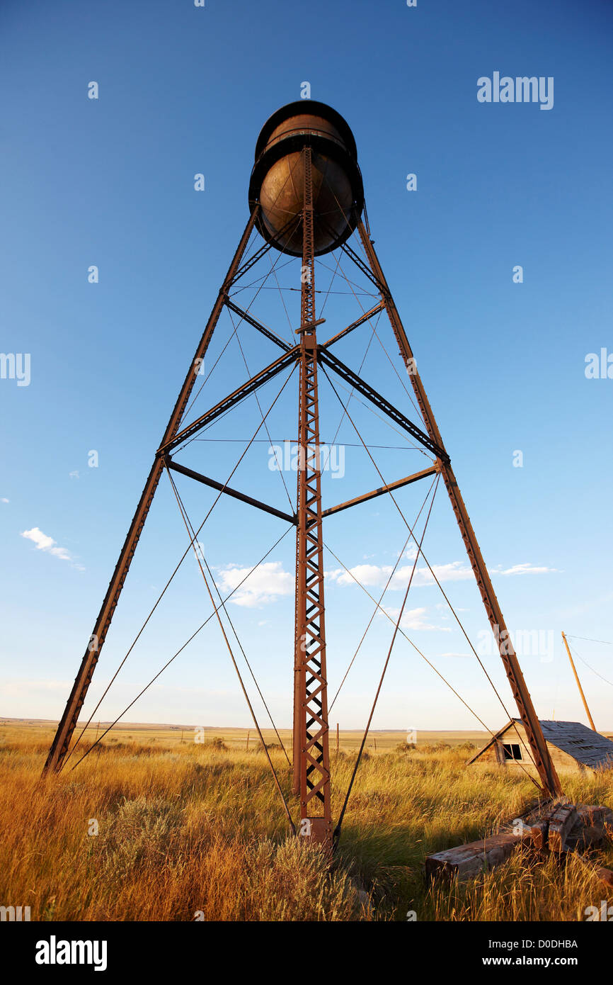 Abandoned water tower at ghost town of Keota, Colorado Stock Photo - Alamy