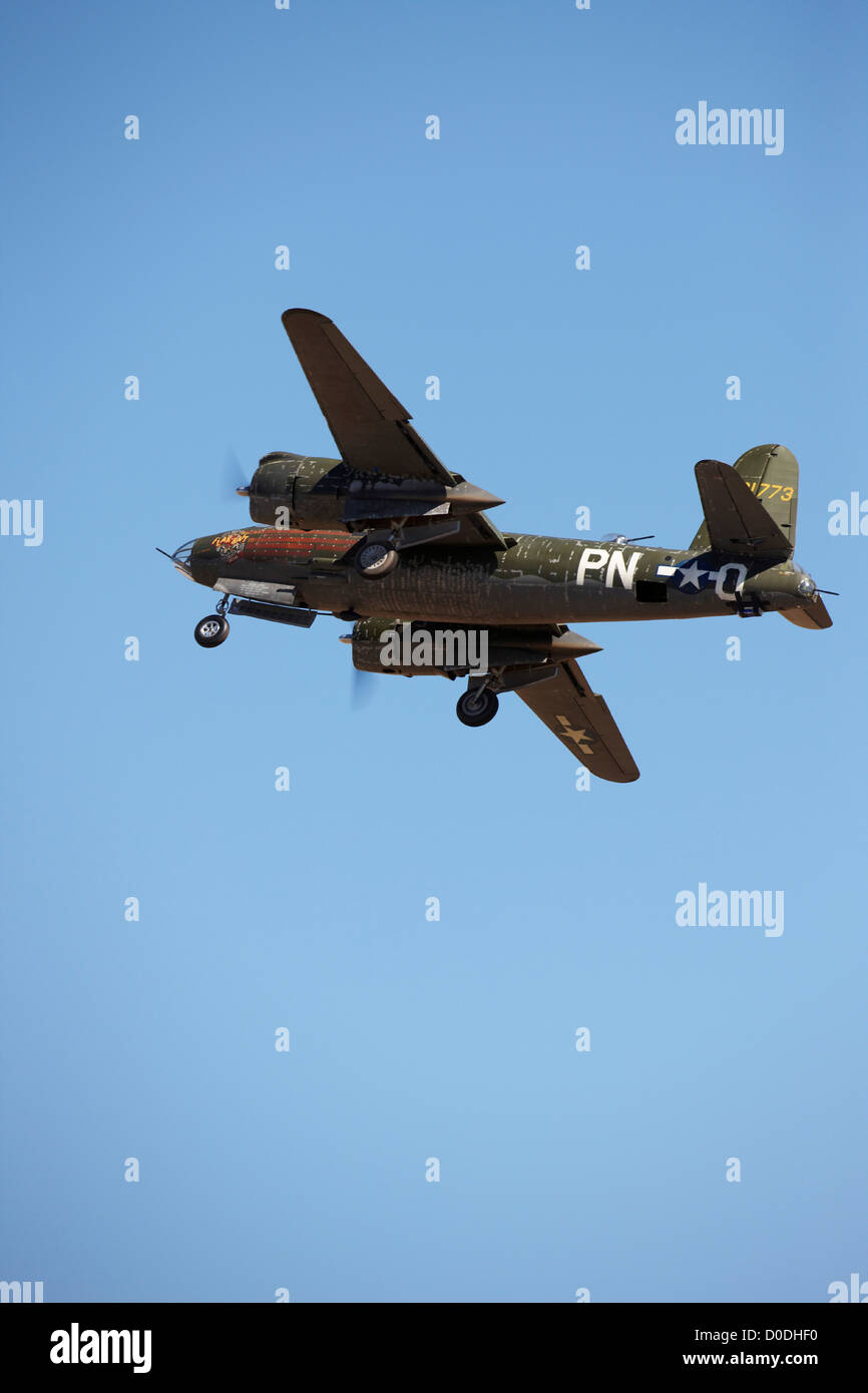 Radio controlled model of a Martin B-26 marauder in flight Stock Photo ...