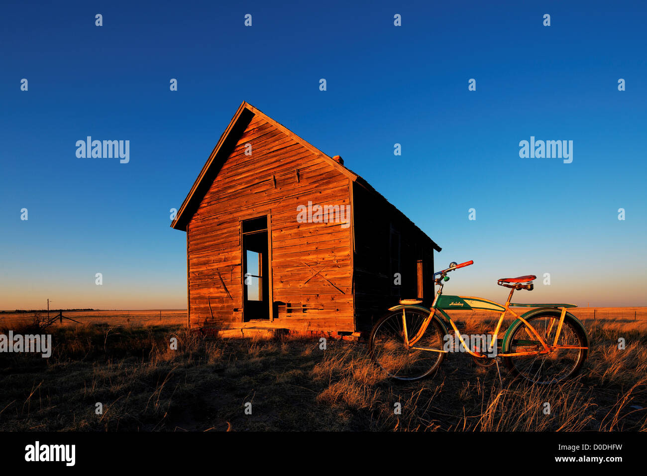 1950s era Monark Holiday bicycle and abandoned school house from the ...