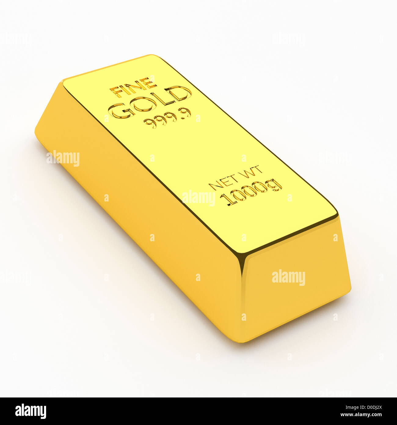3d render of gold bar, for wealth or investment concepts Stock Photo ...