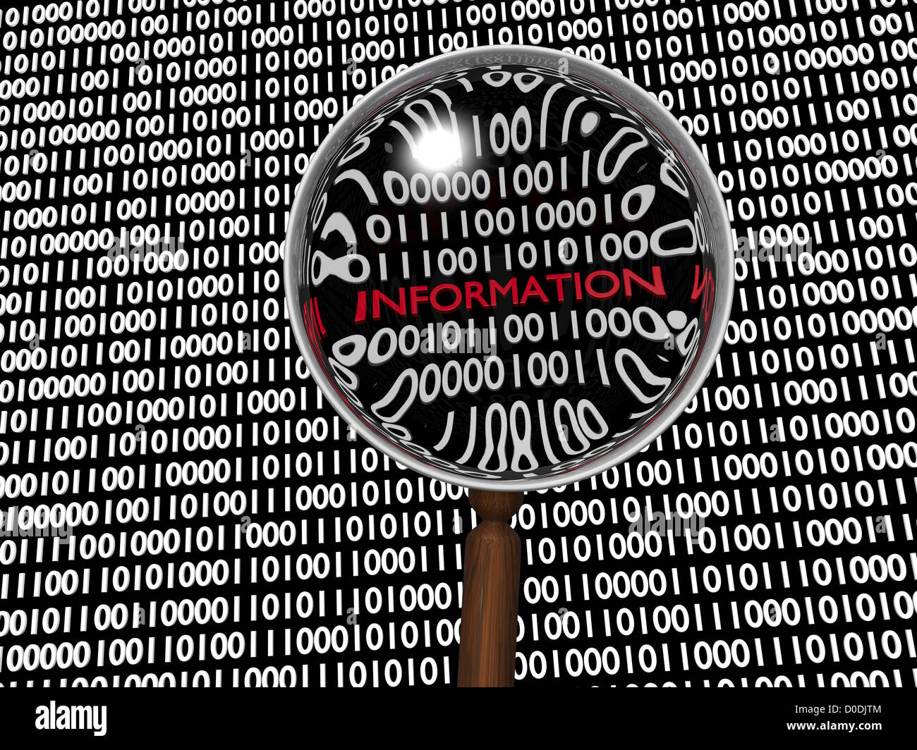 Hidden Numeric Information in Plenty of Binary Digits Stock Photo - Alamy
