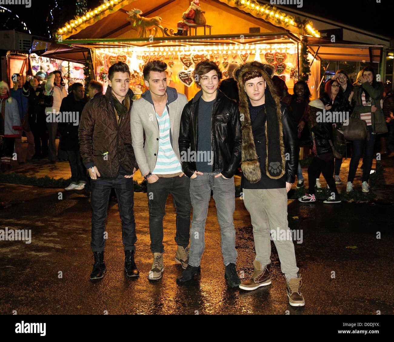 Union J attends the opening night of Hyde Park Winter Wonderland 2012 ...