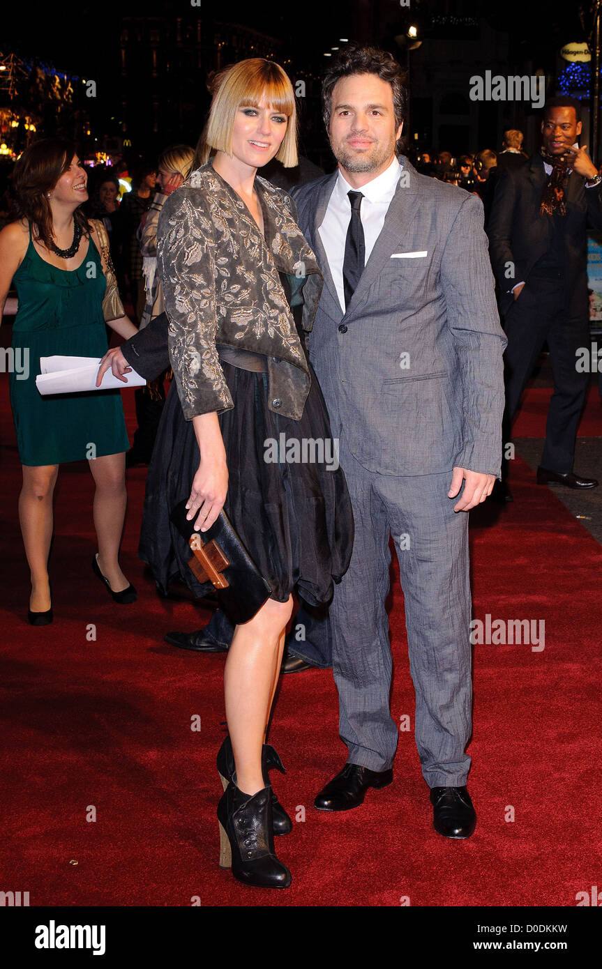 Actor Mark Ruffalo and wife Sunrise Coigney at the premiere of 'The ...
