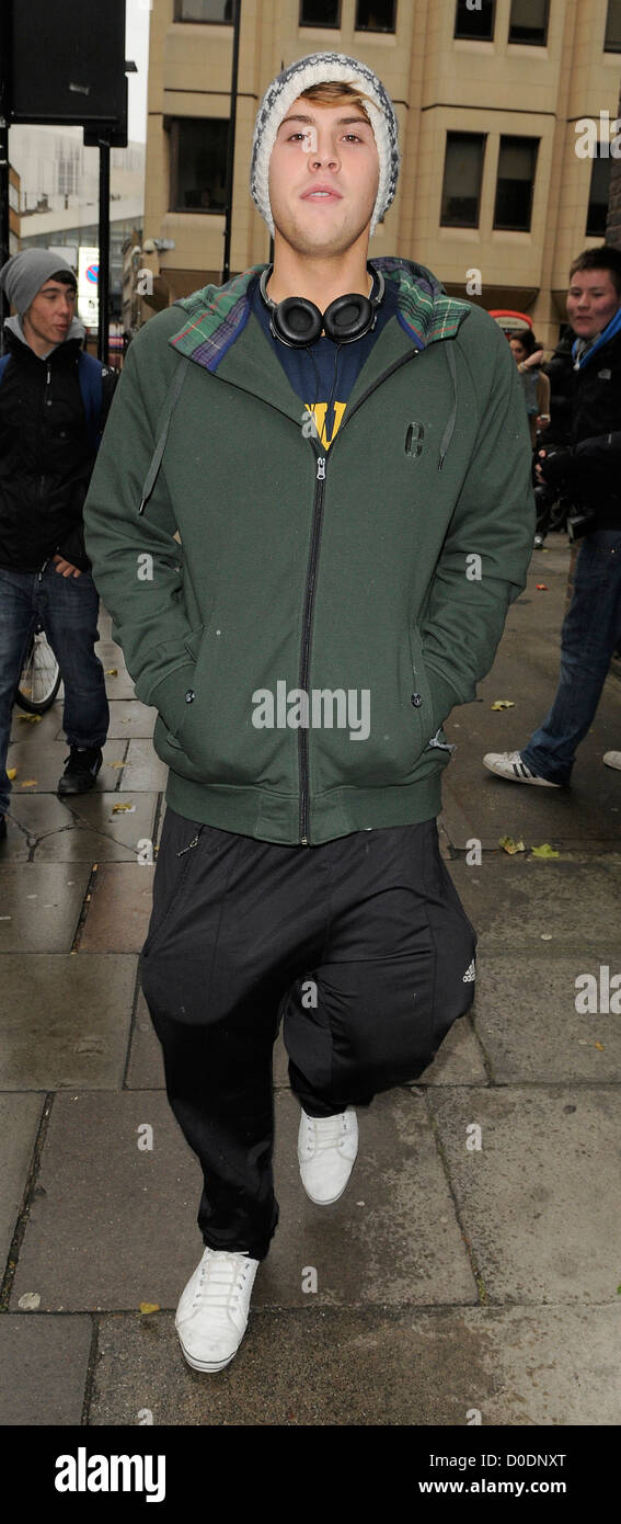 Aiden Grimshaw X Factor Finalists out and about after leaving the gym ...