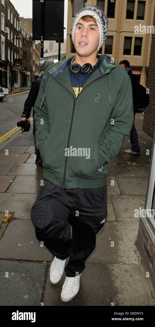 Aiden Grimshaw X Factor Finalists out and about after leaving the gym ...