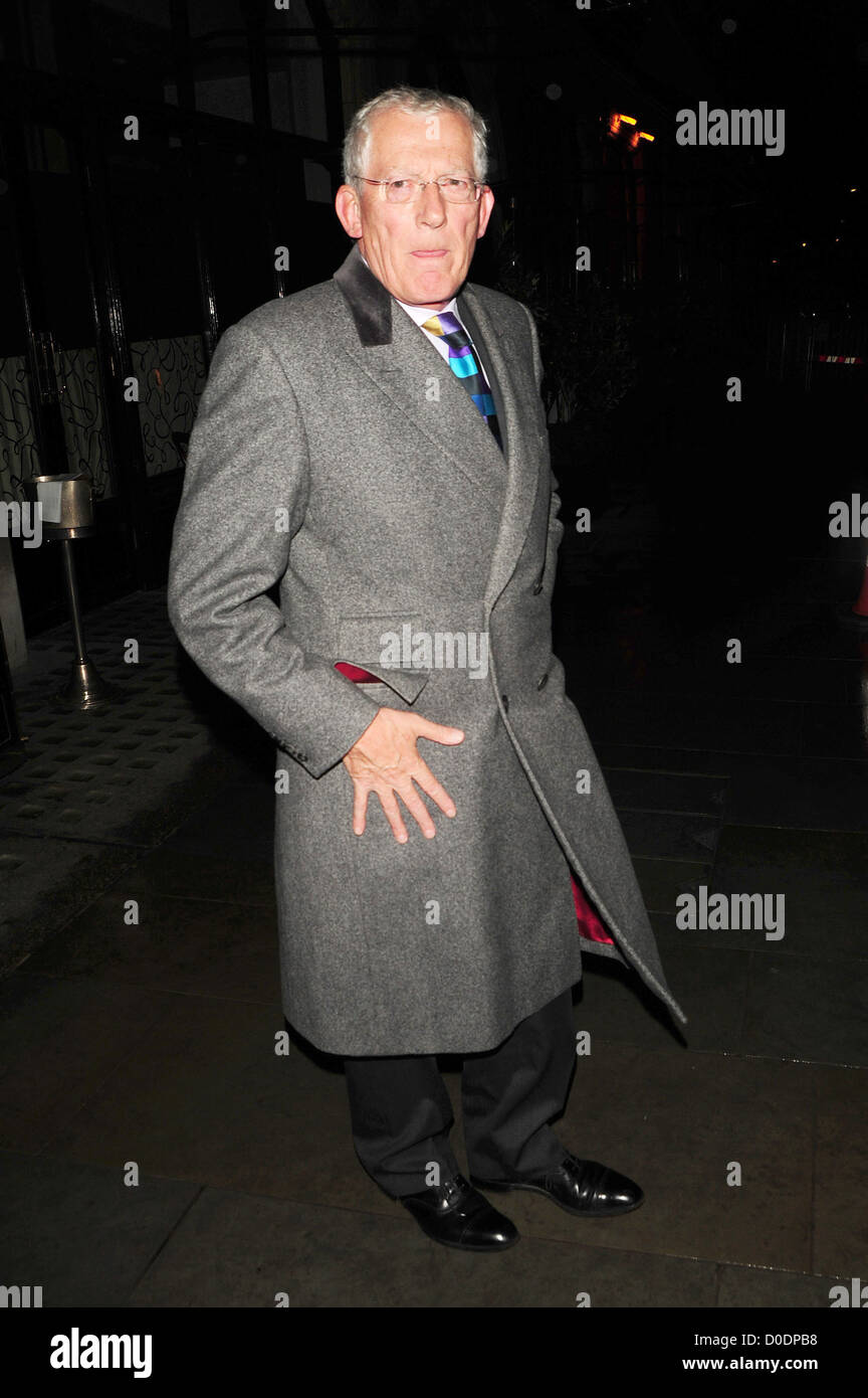 Nick Hewer from The Apprentice Celebrities outside Scott's restaurant ...