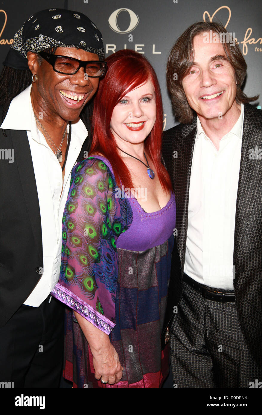 Nile Rogers, Kate Pierson, Jackson Browne at the We Are Family 8th ...
