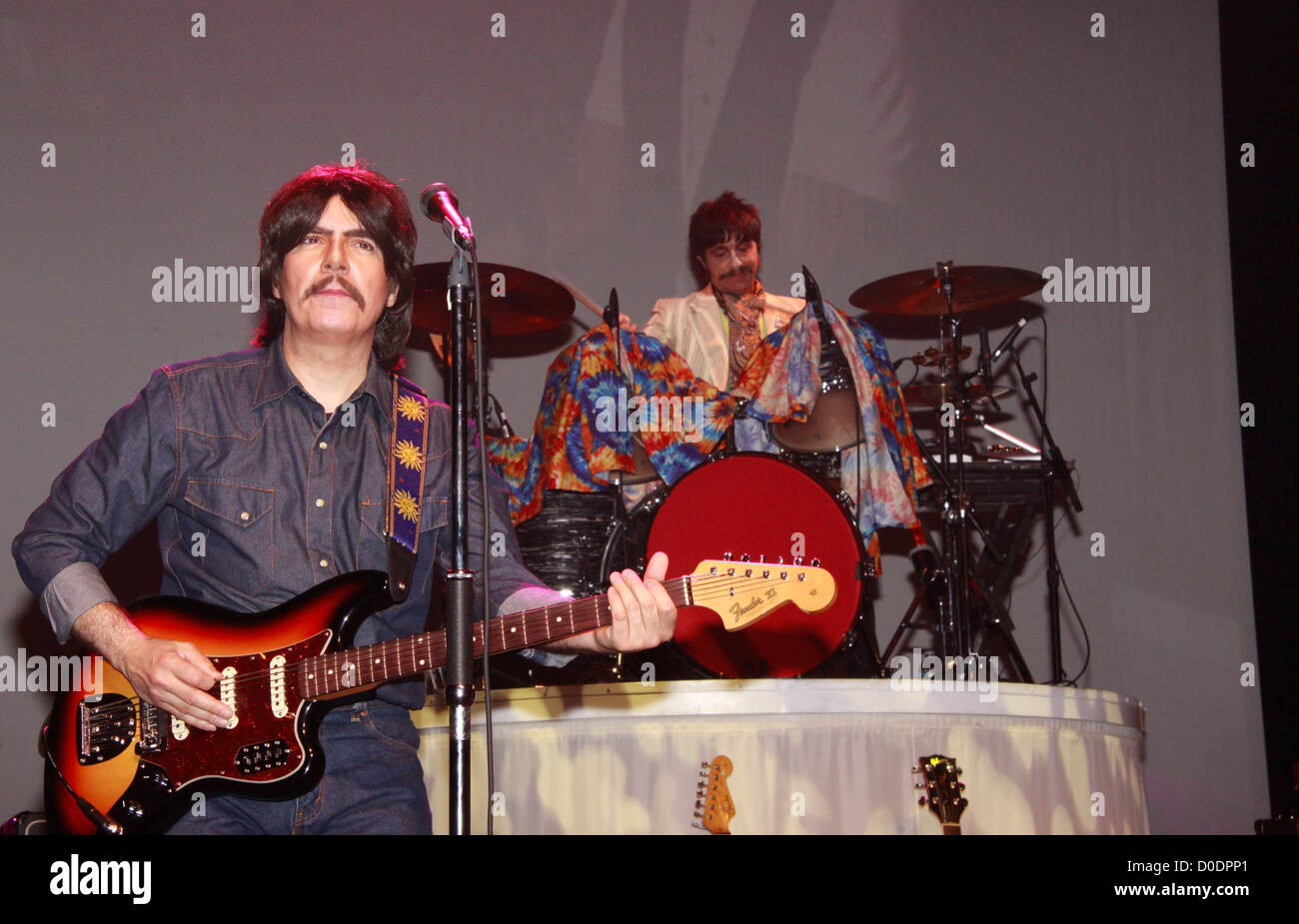 Joe Bithorn as George Harrison and Ralph Castelli as Ringo Starr ...