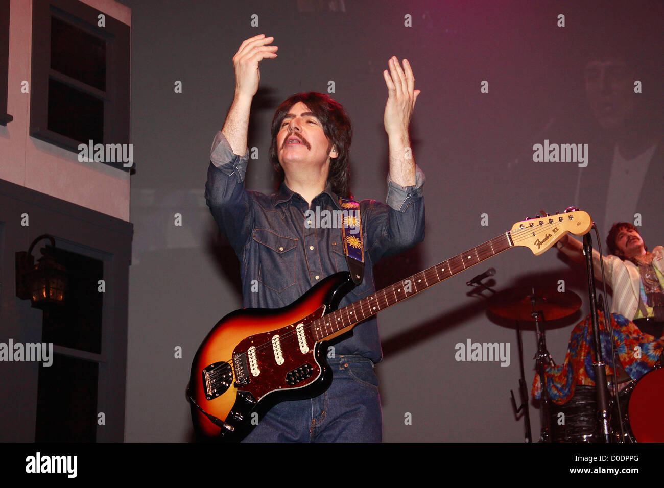 Joe Bithorn as George Harrison and Ralph Castelli as Ringo Starr ...
