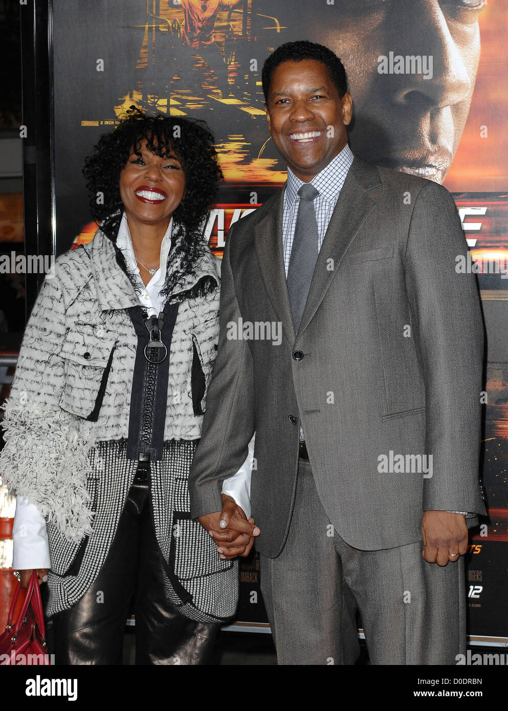 Denzel Washington and Pauletta Washington Los Angeles Premiere Of ...