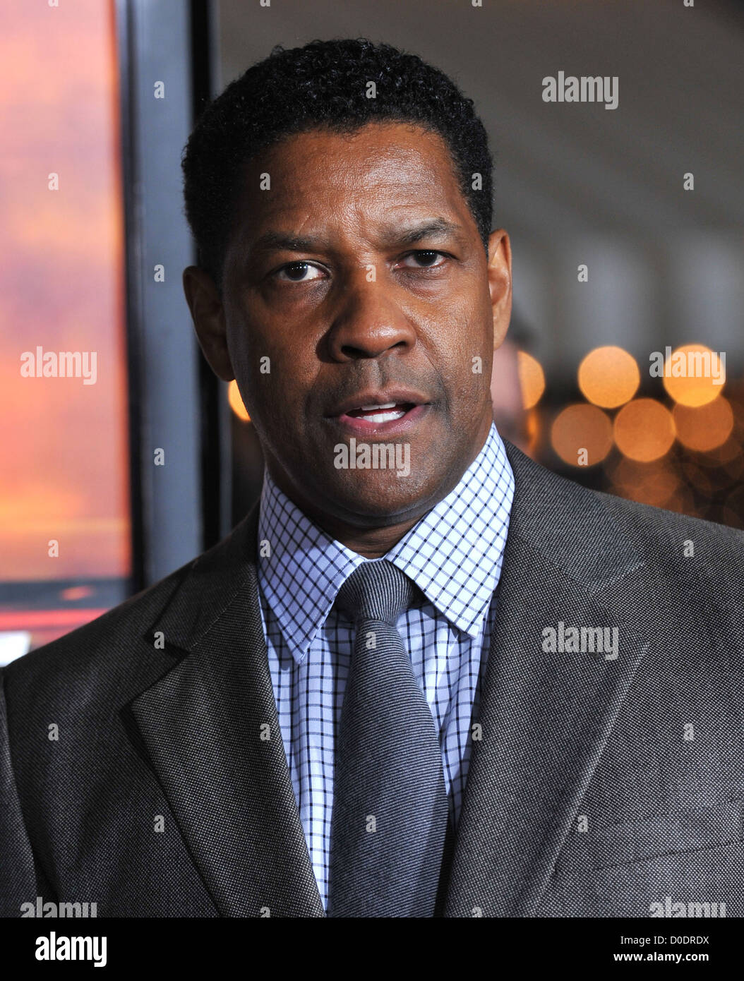 Denzel Washington Los Angeles Premiere Of "Unstoppable" held at Regency ...