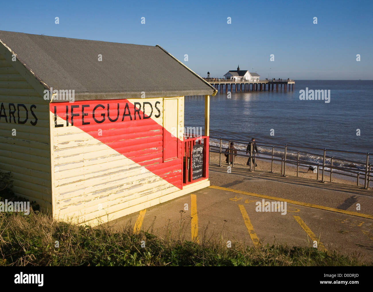 Lifeguards hut Southwold, Suffolk, England Stock Photo - Alamy