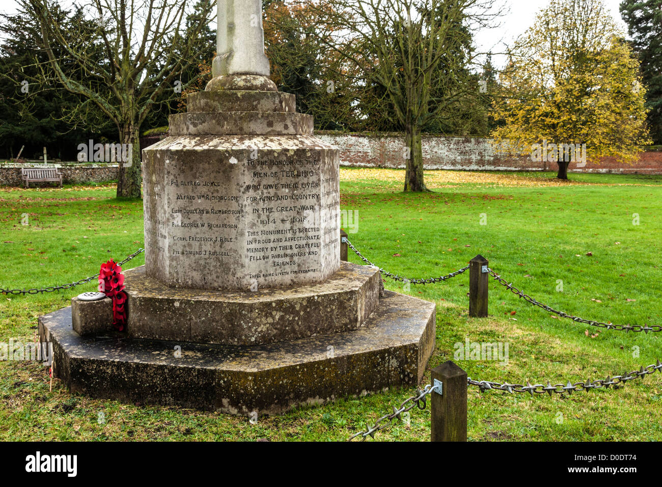 Village War Memorial Stock Photo - Alamy