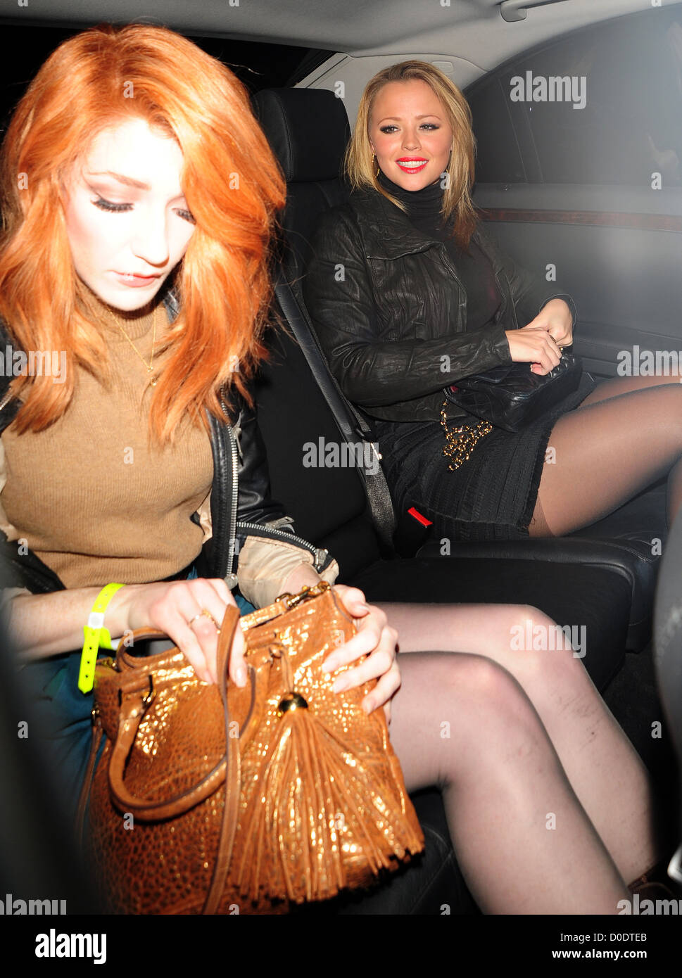 Nicola Roberts and Kimberly Walsh of Girls Aloud leaving Koko in Camden ...
