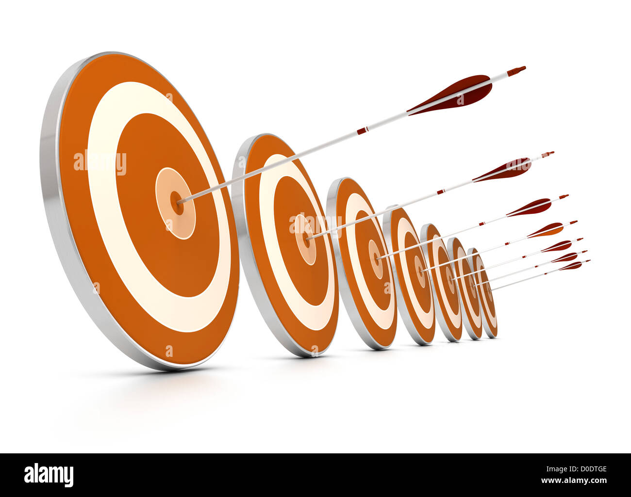 Many archery targets Cut Out Stock Images & Pictures - Alamy