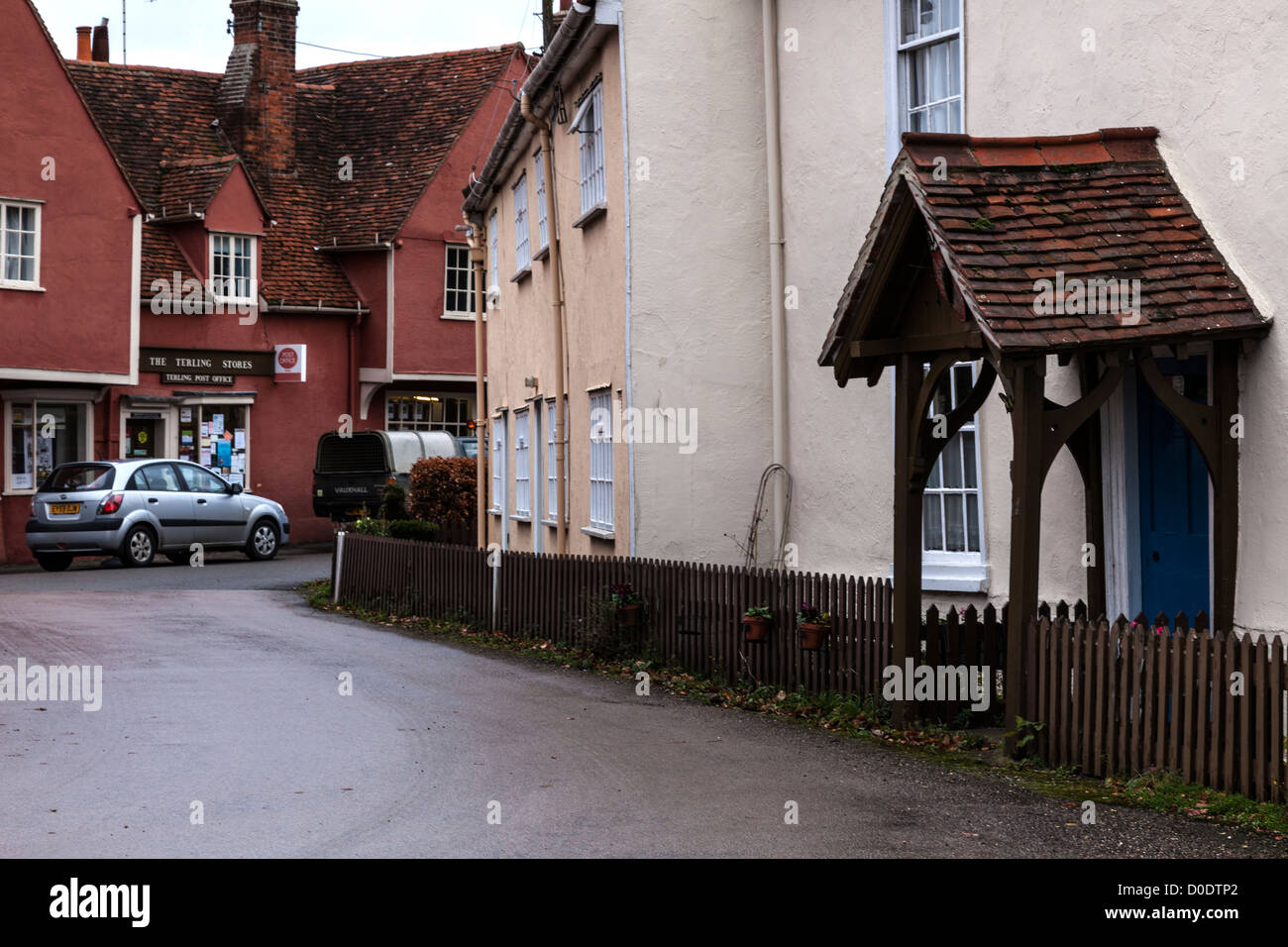 Village Post Office and Typical Housing in Terling Stock Photo - Alamy
