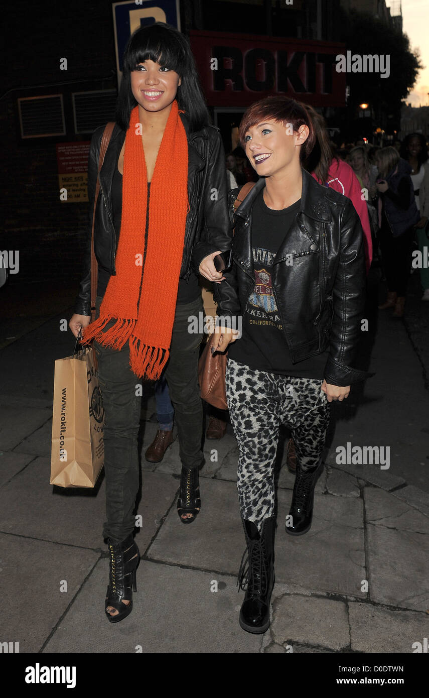 X Factor finalists Esther Campbell and Rebecca Creighton from girl ...